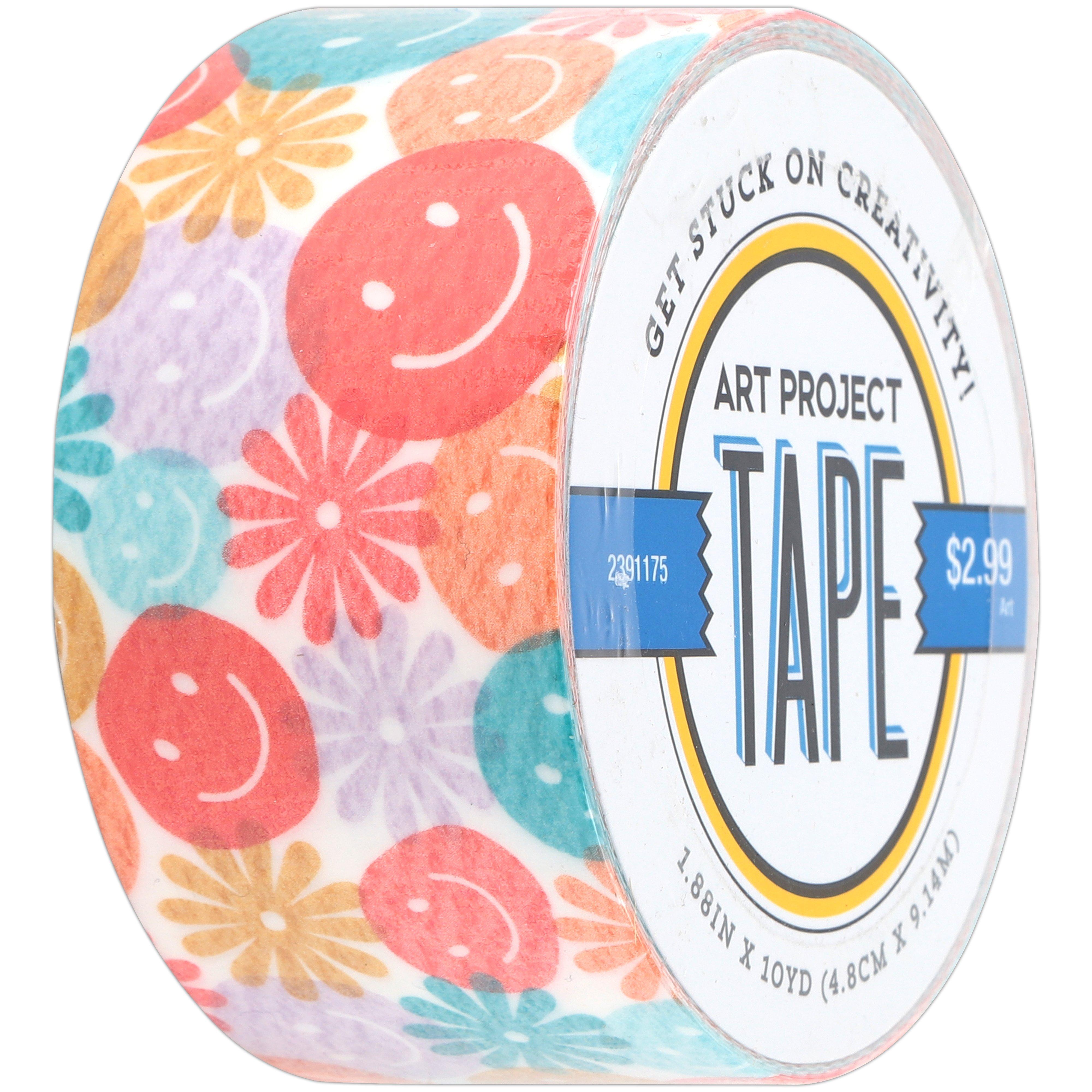 Smiley Face Floral Art Project Tape, 1.88 Inches x 10 Yards | Mardel ...