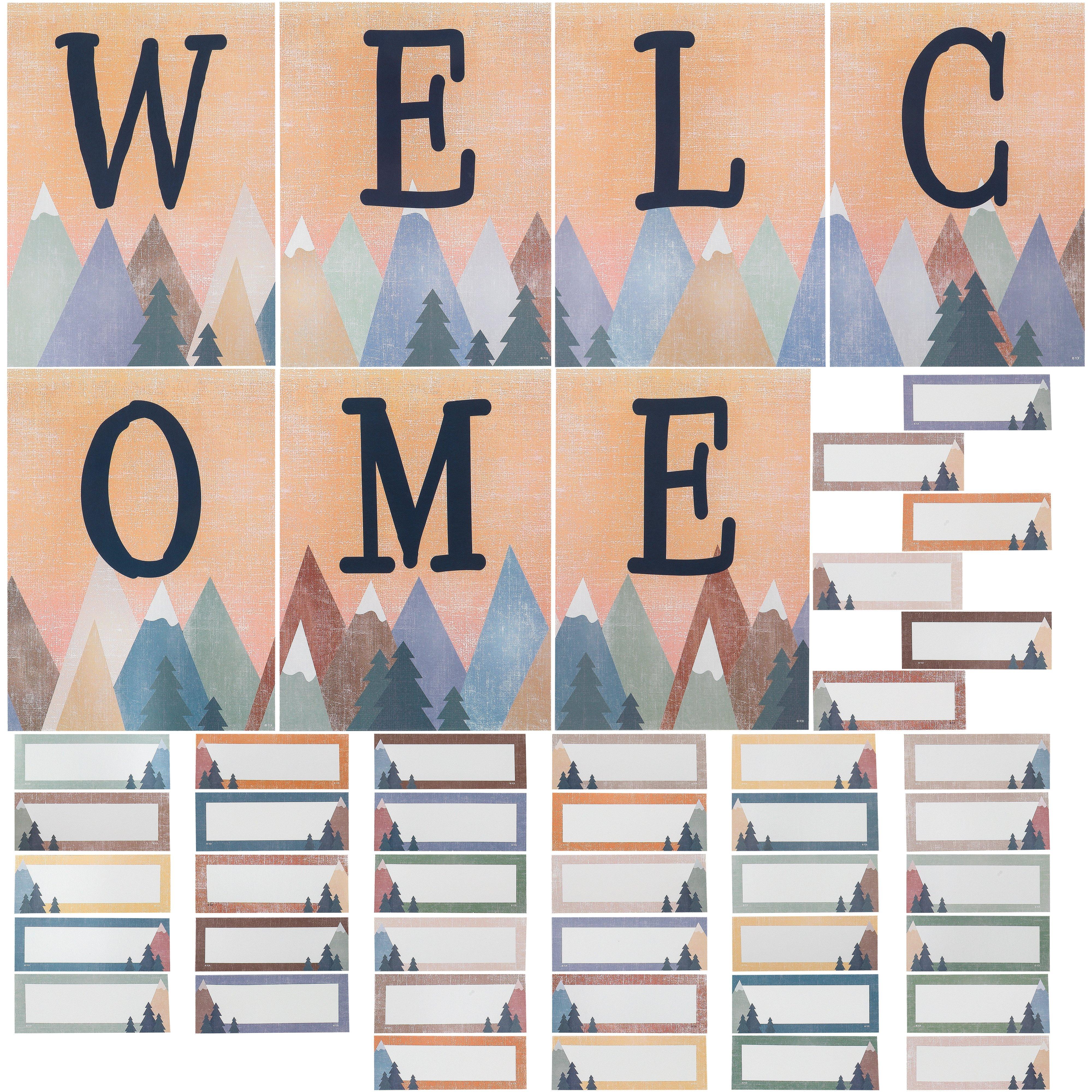 Teacher Created Resources, Welcome Mountains BB Sign, 47 Pieces ...