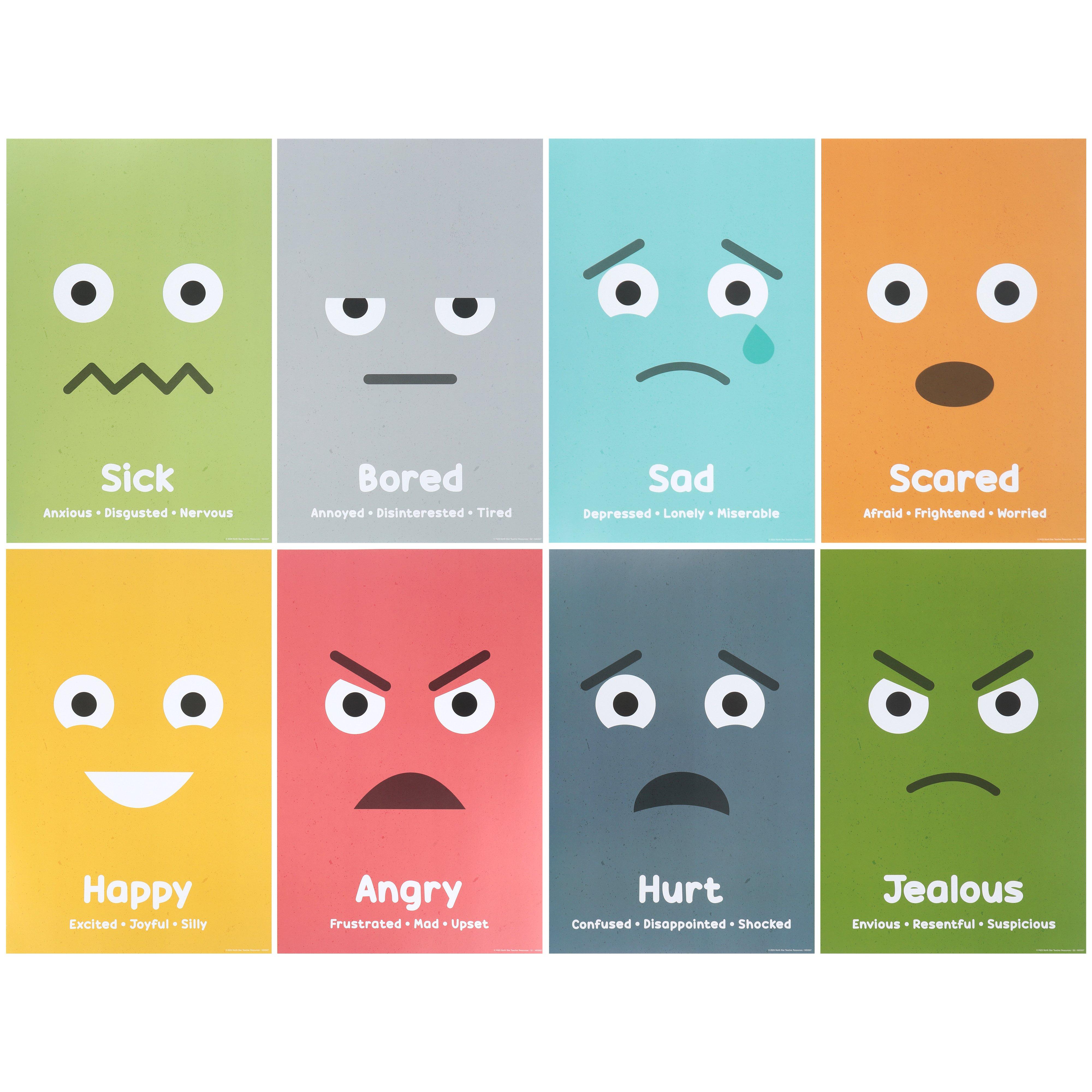 Identifying Emotions Bulletin Board Set, 8 pieces | Mardel | 4141123