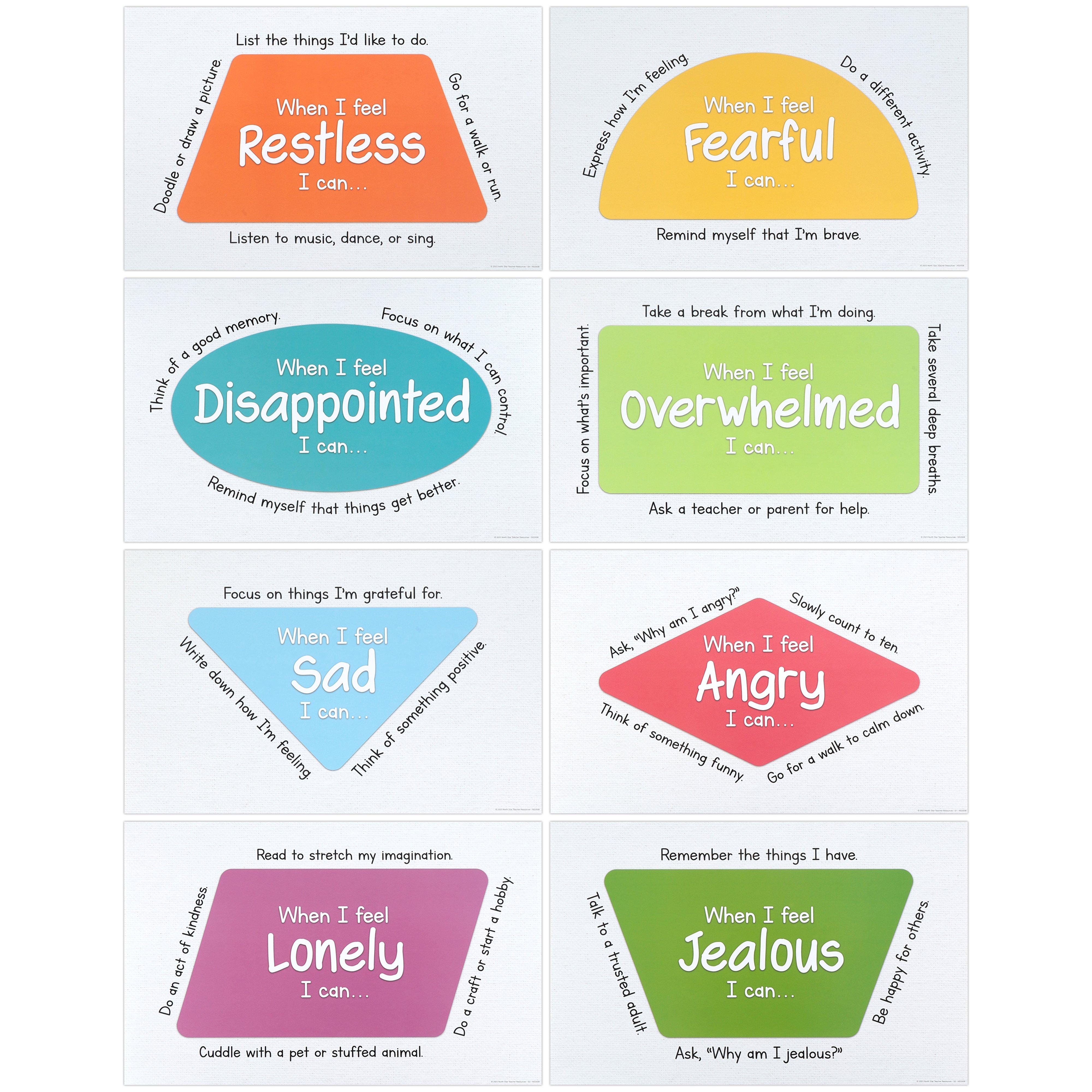 Managing Emotions Bulletin Board Set, 8 pieces | Mardel | 4141172