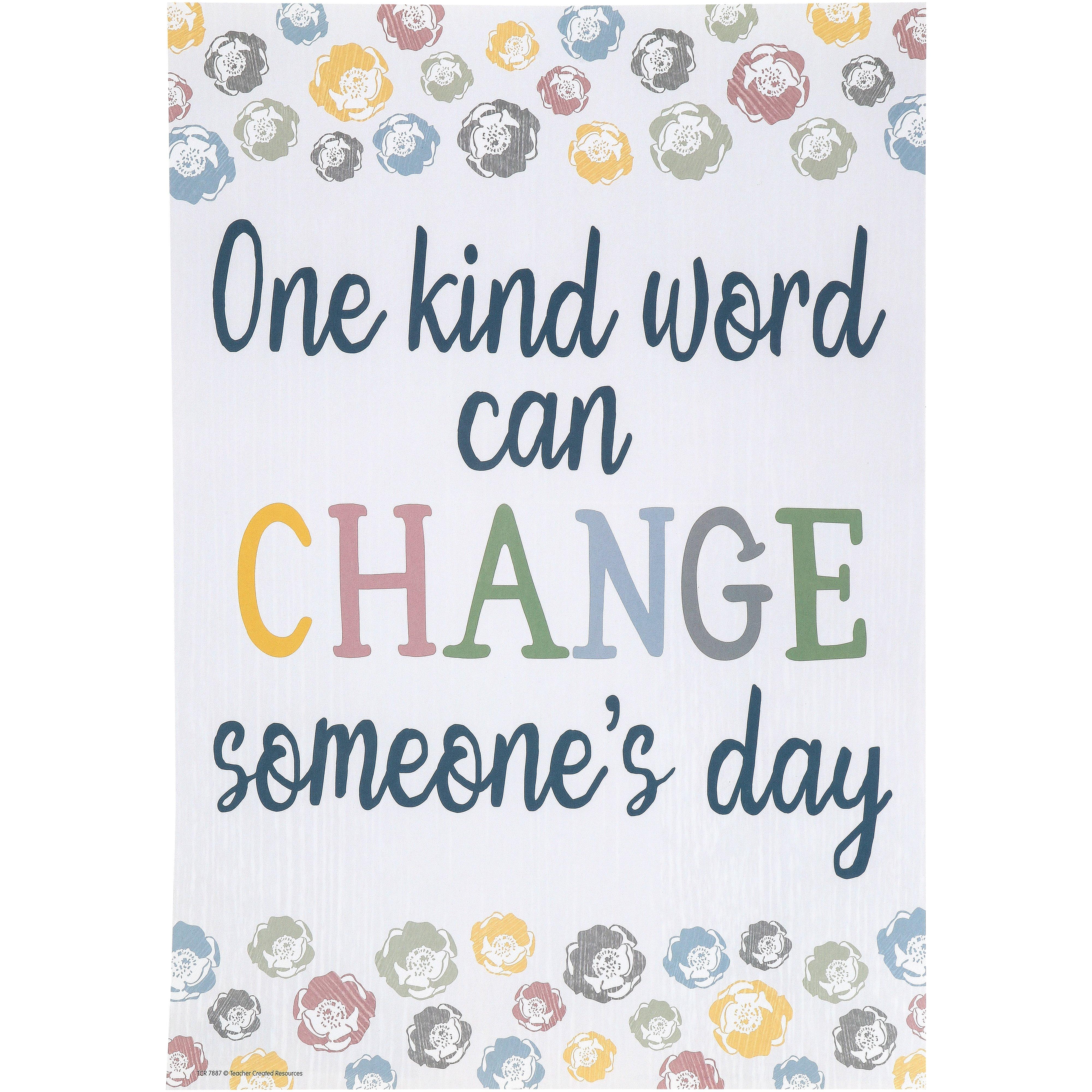Teacher Created Resources, One Kind Word Poster, 19 x 13 3/8 Inches ...