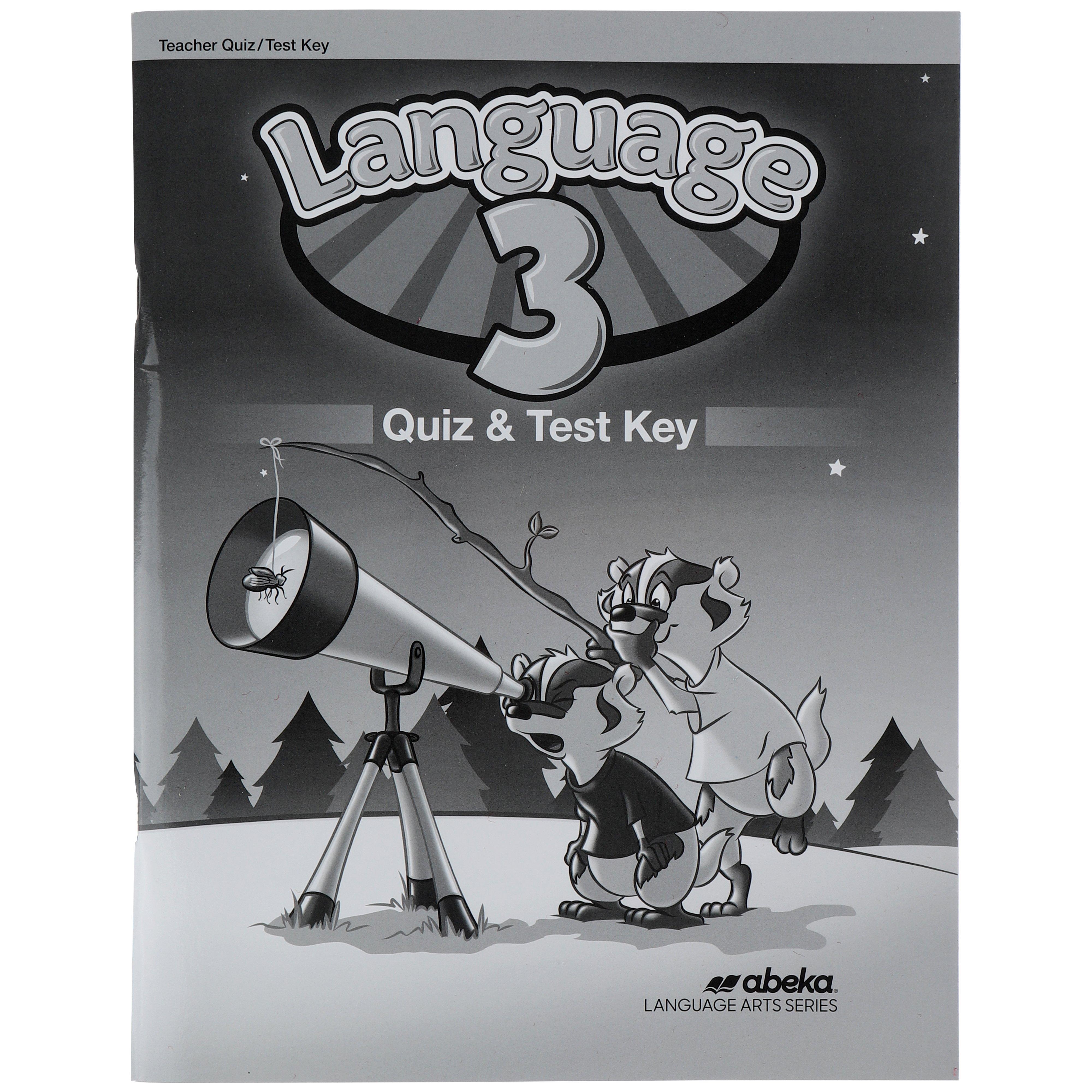 Abeka, Language 3 Quiz & Test Key, 5th Edition, Grade 3 | Mardel | 4145900