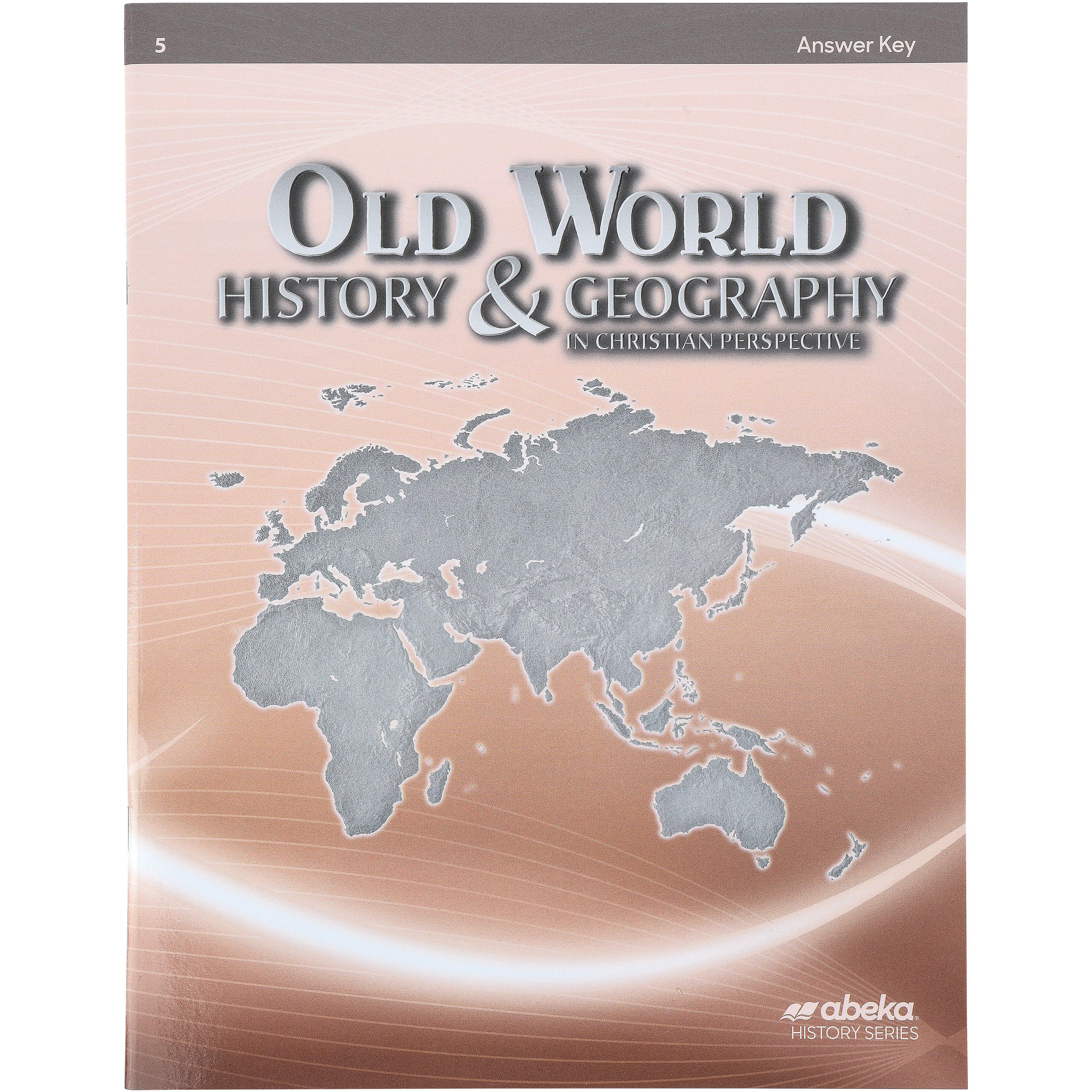 Abeka, Old World History & Geography Answer Key, Grade 5 | Mardel | 4147047