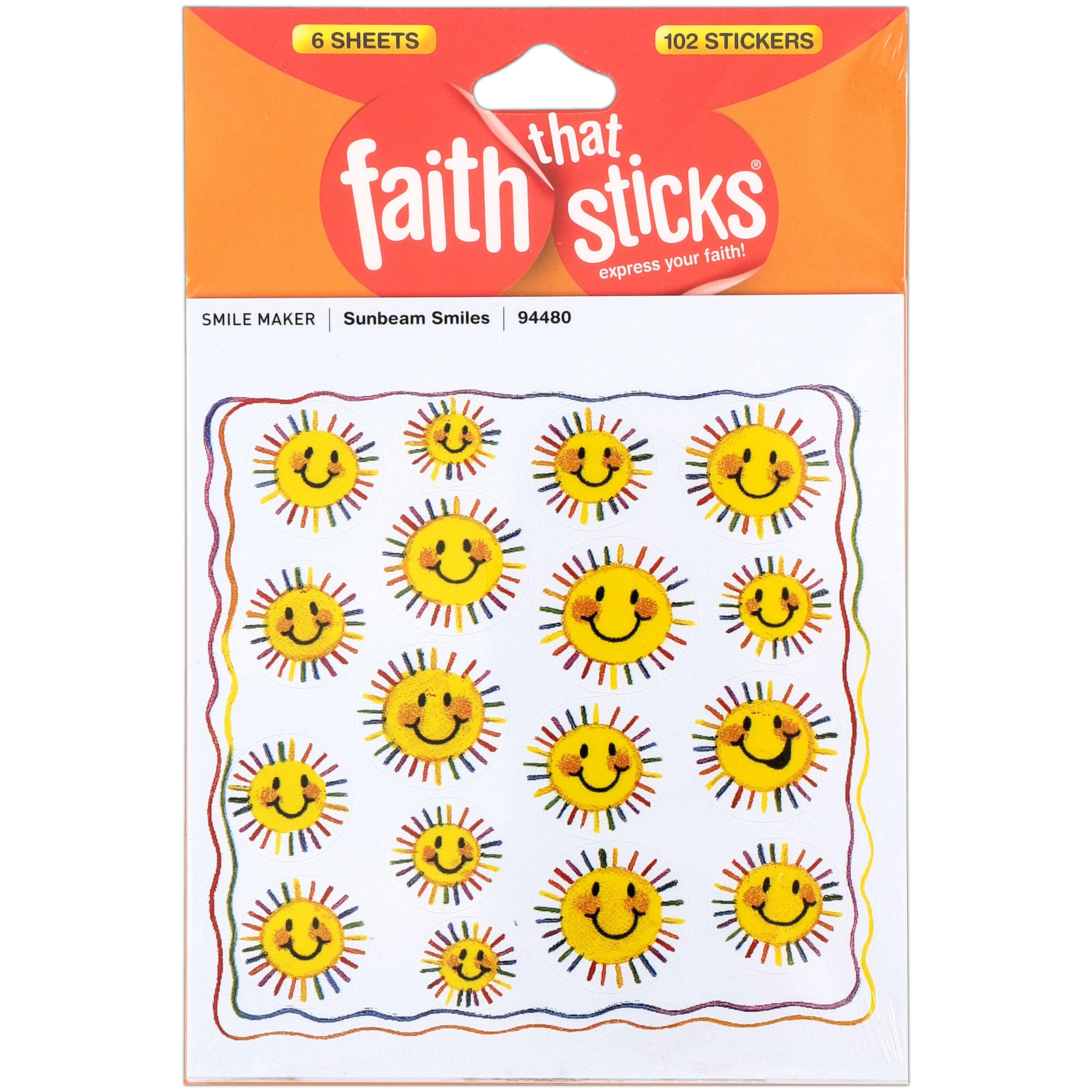 Sunbeam Smiles Stickers, 102 pieces | Mardel | 4147963