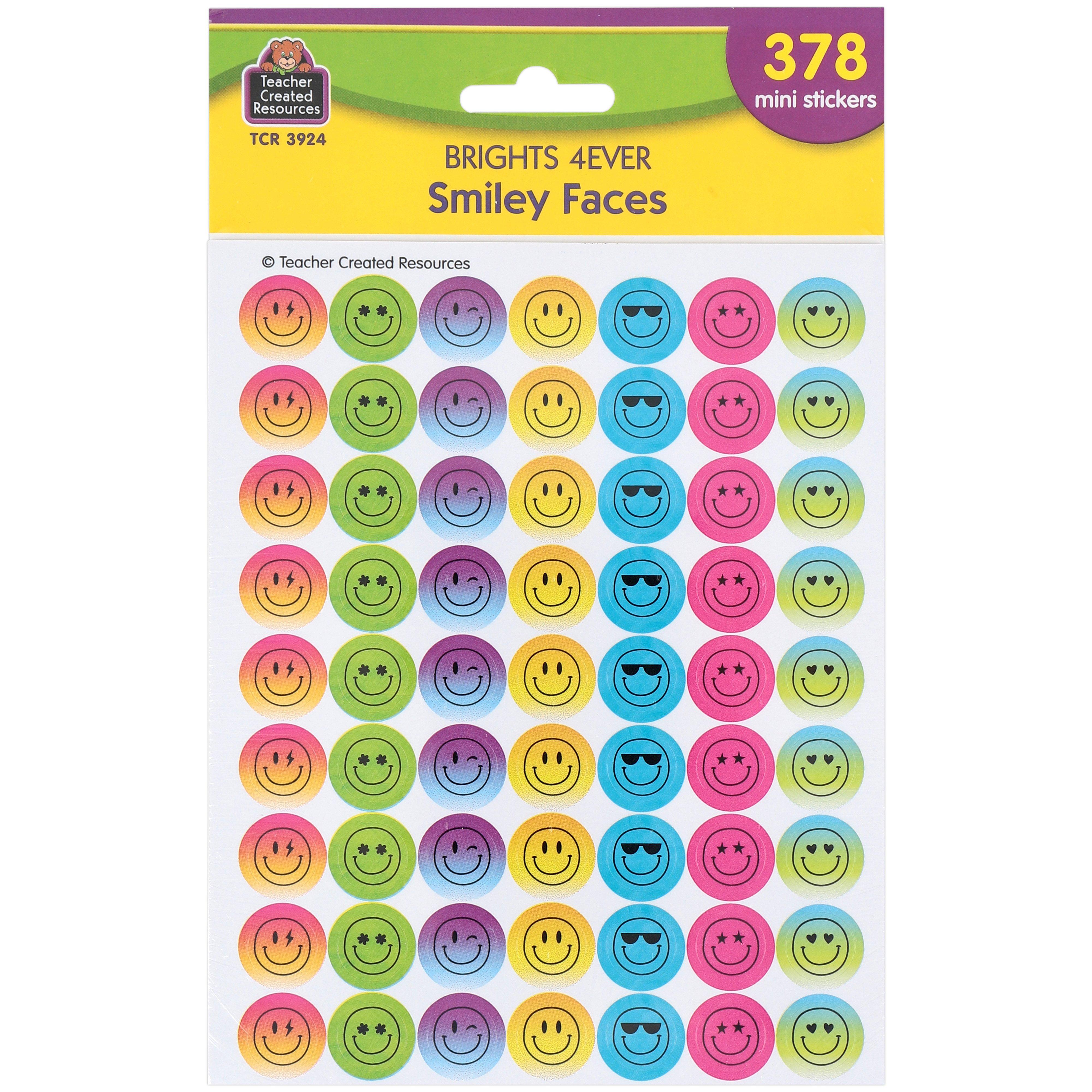 Brights 4Ever Smiley Face Stickers, 378 count | Mardel | 4148037