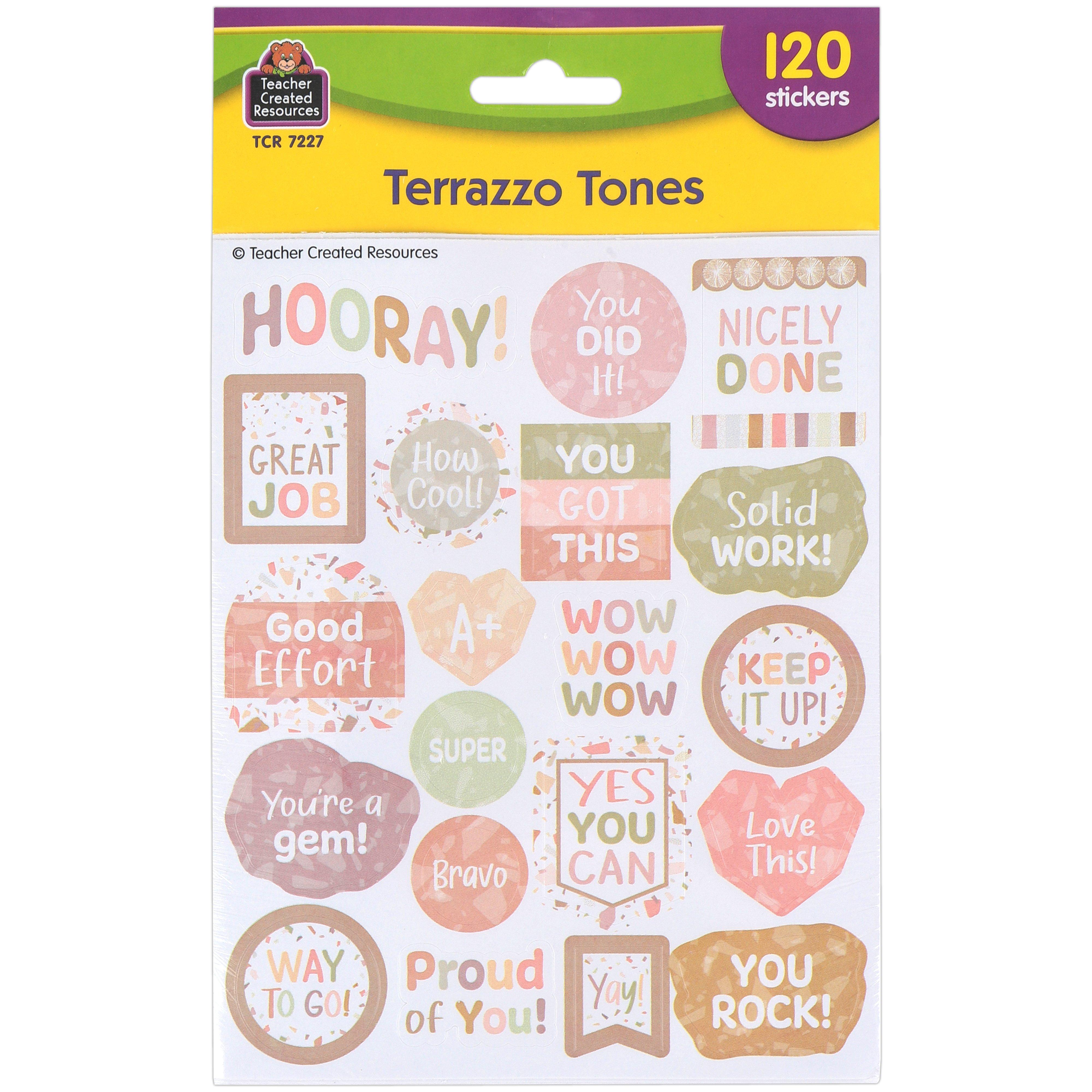 Teacher Created Resources, Terrazzo Tones Sticker Set, 120 Pieces ...