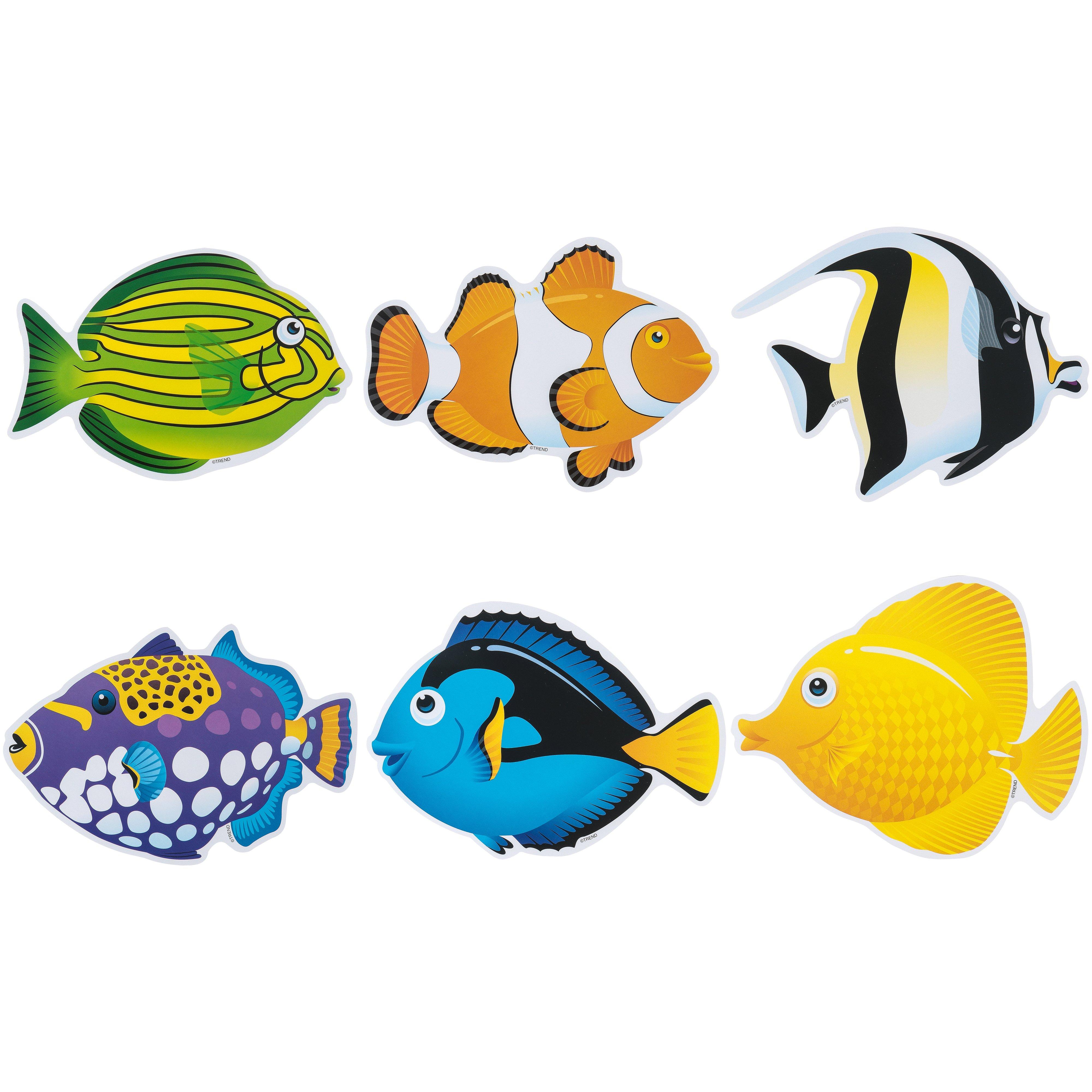 Trend Enterprises, Ocean Fish Accent Cutouts, 36 Pieces | Mardel | 4148607