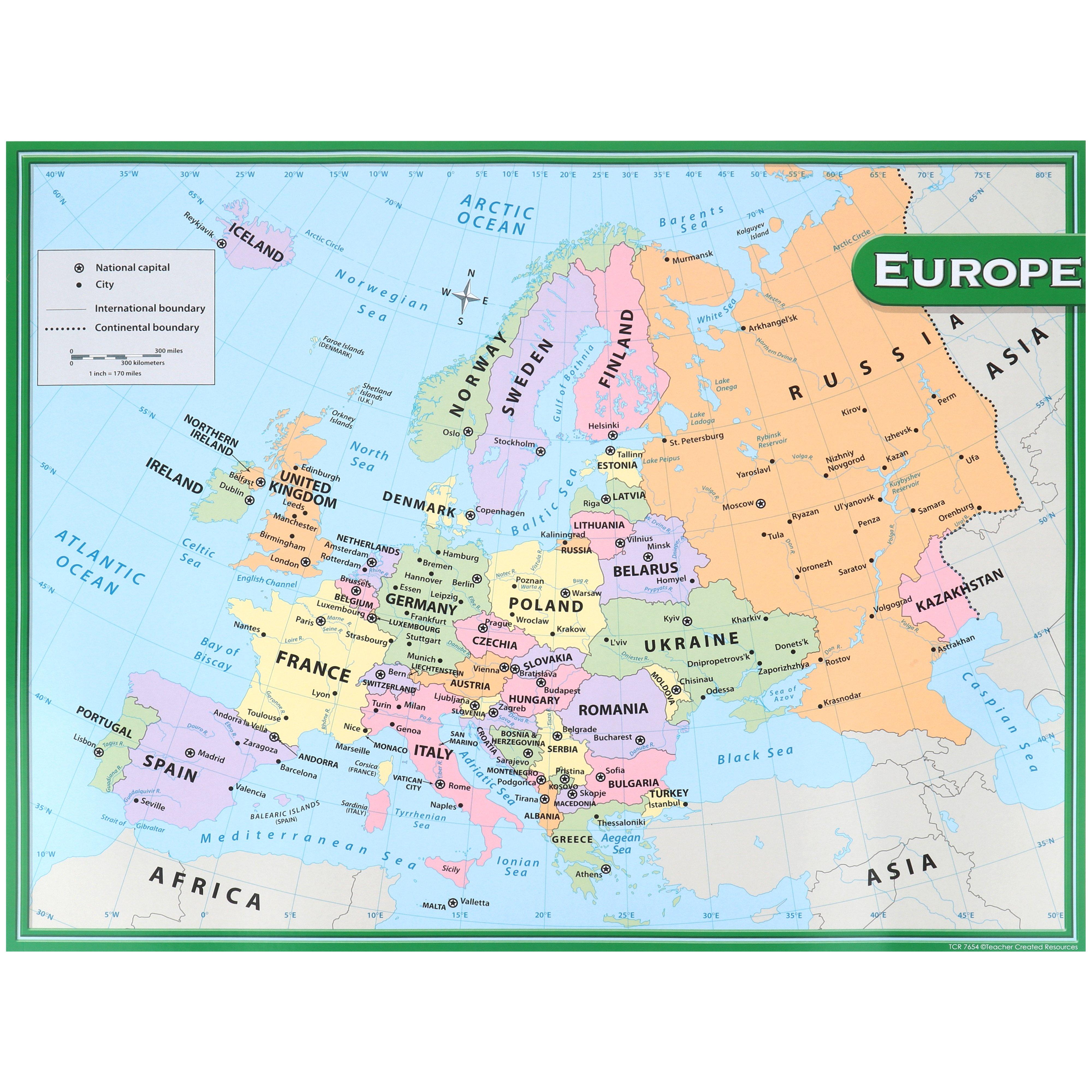 Europe Map Chart, 17 x 22 inches | Mardel | 4149563