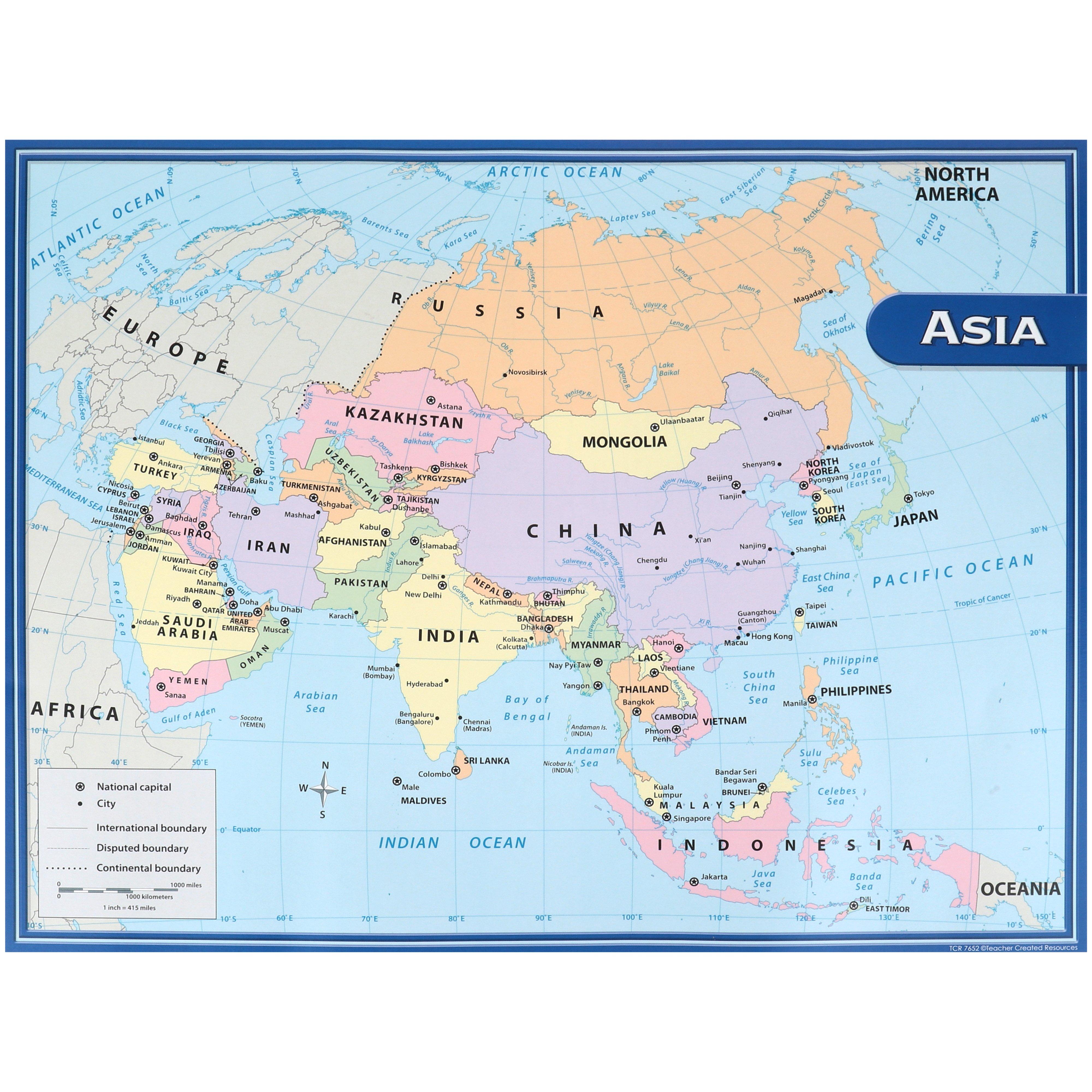 Asia Map Chart, 17 x 22 inches | Mardel | 4149621