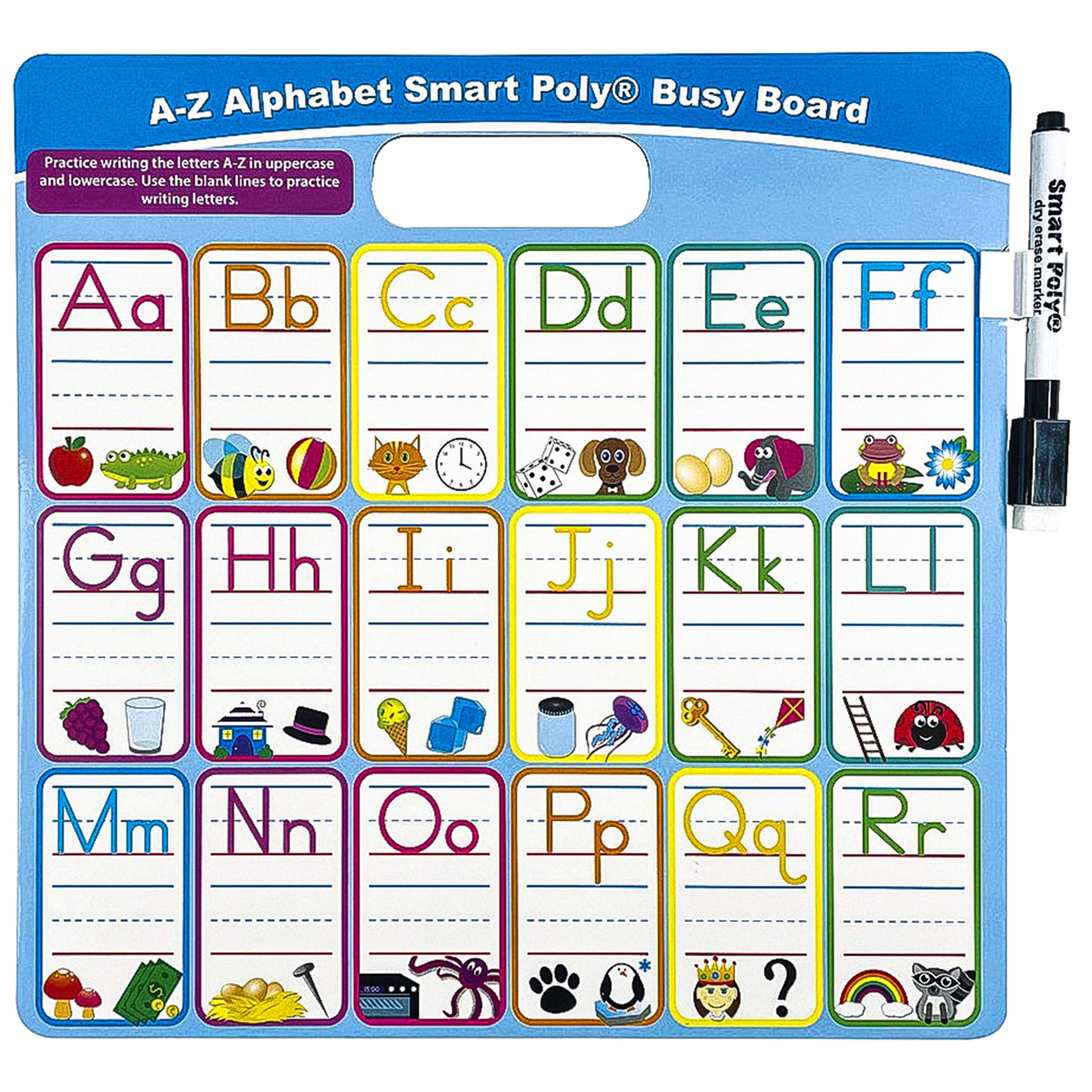 Alphabet Smart Poly Dry-Erase Busy Board, 10.75 x 10.75 Inches | Mardel ...