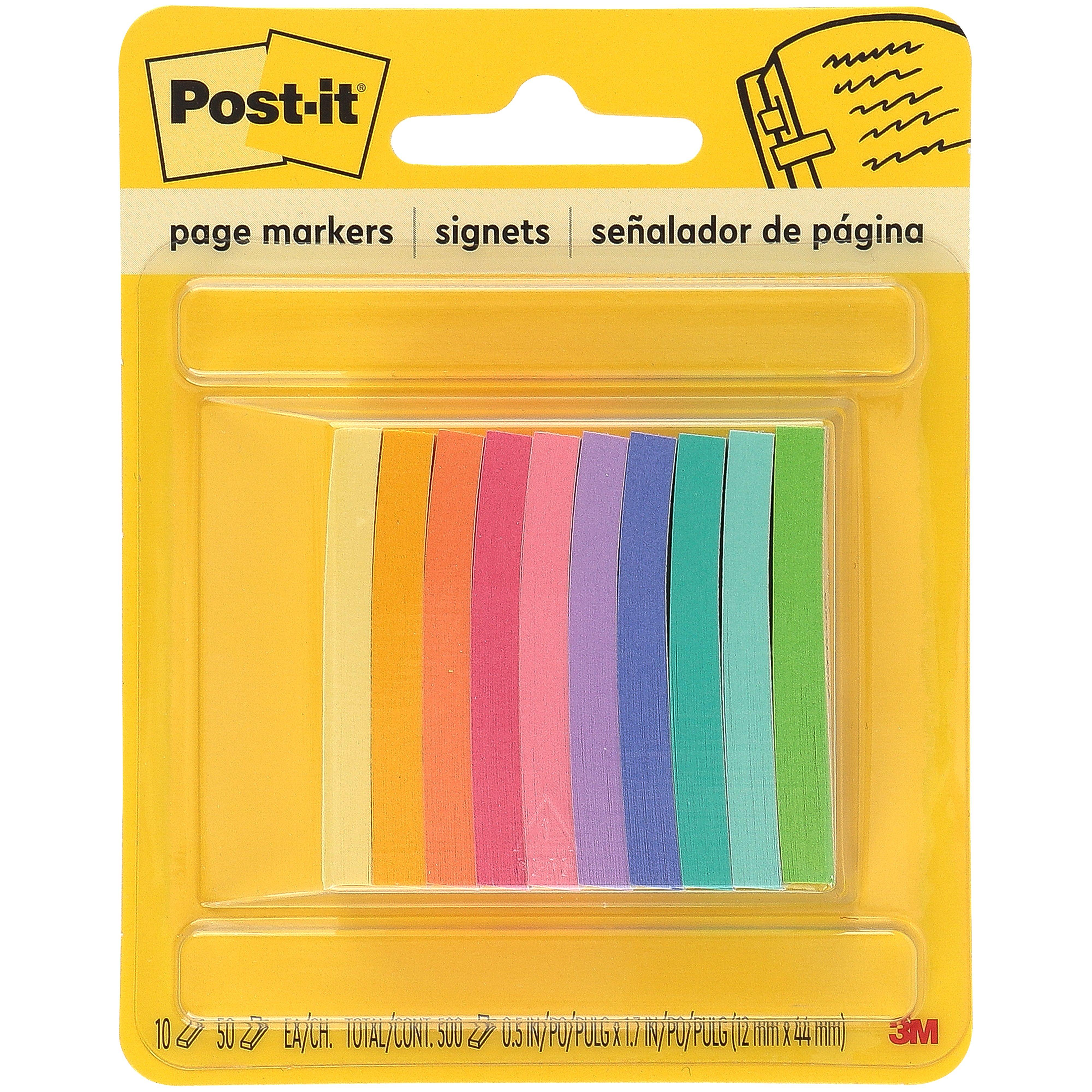 Post-it Page Markers, Assorted Bright Colors, 500 Pieces | Mardel | 4203329