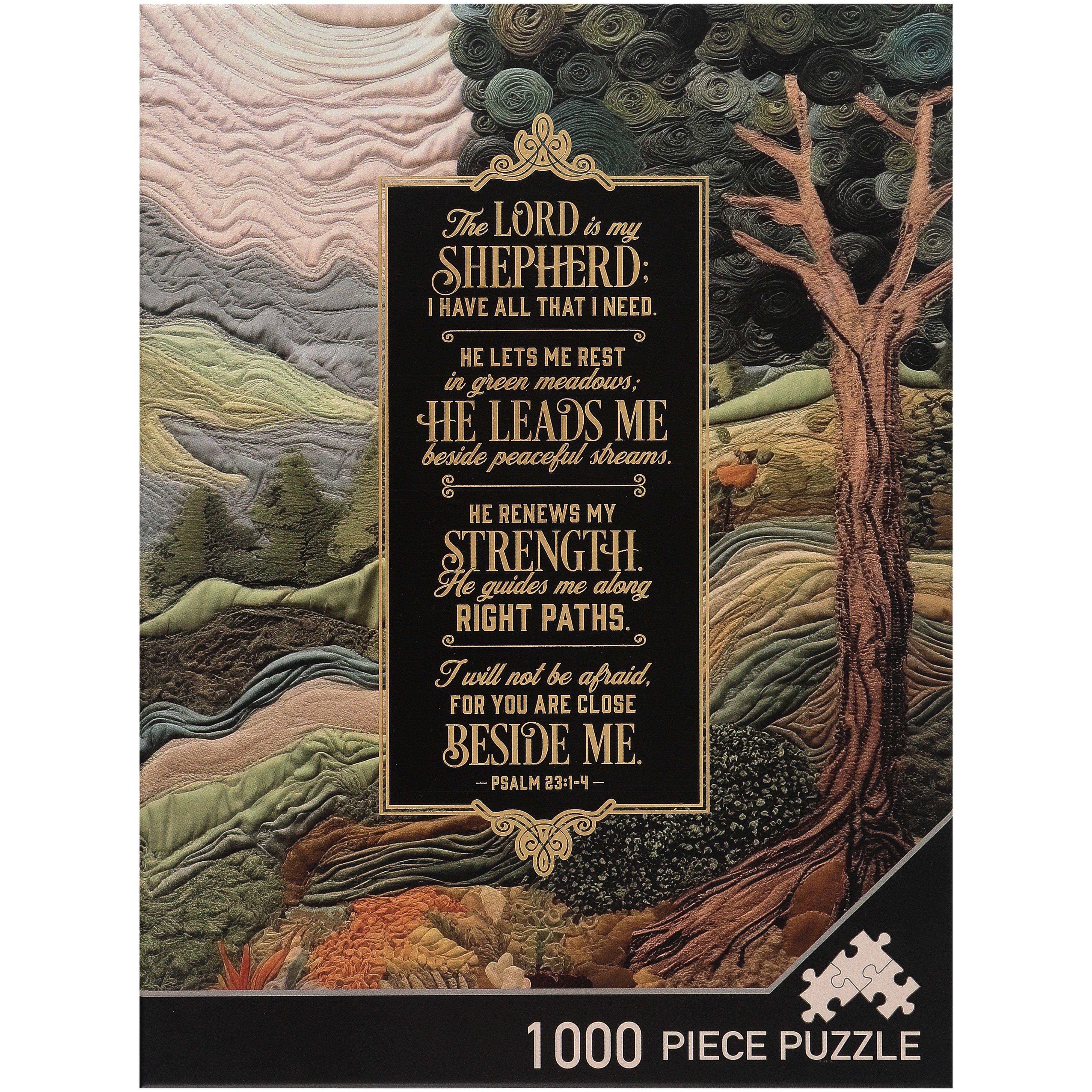 Psalm 23:1-4 The Lord is My Shepherd Puzzle, 1000 Pieces | Mardel | 4204830