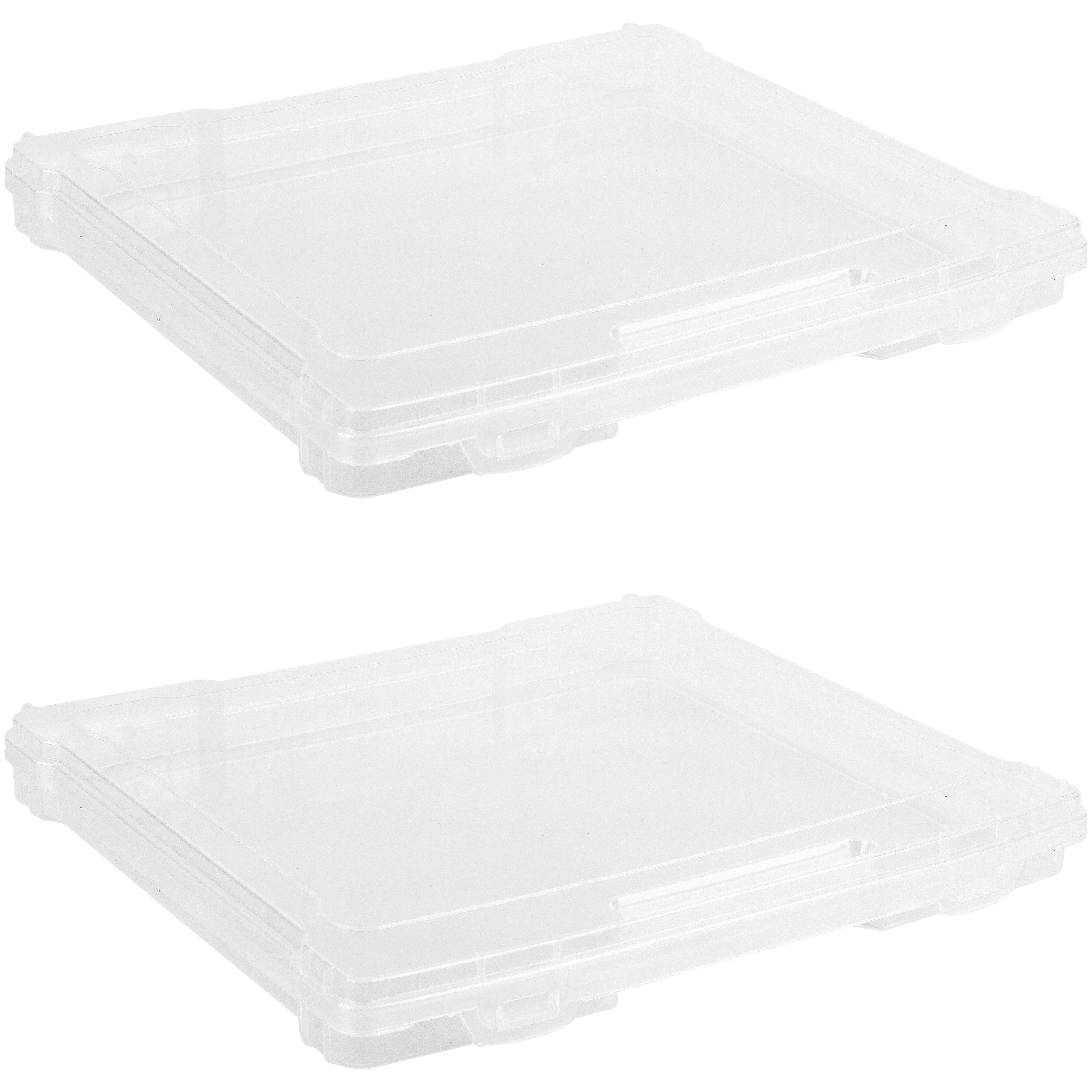Clear Slim Project Case, 13 x 12 x 3 Inches, 2 Count | Mardel | 4210282