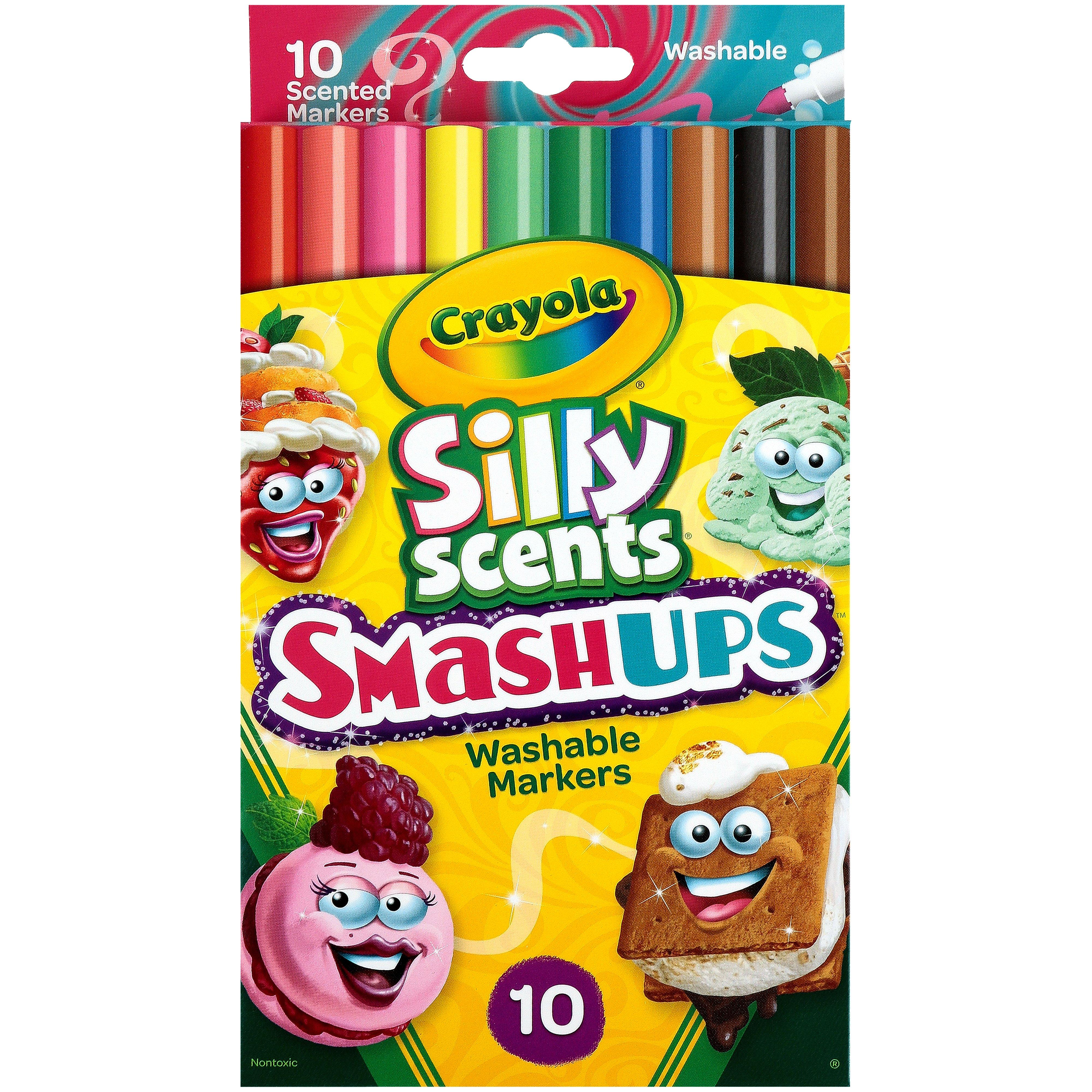 Silly Scent Smashup Fine Tip Washable Markers, by Crayola, 10 Count ...