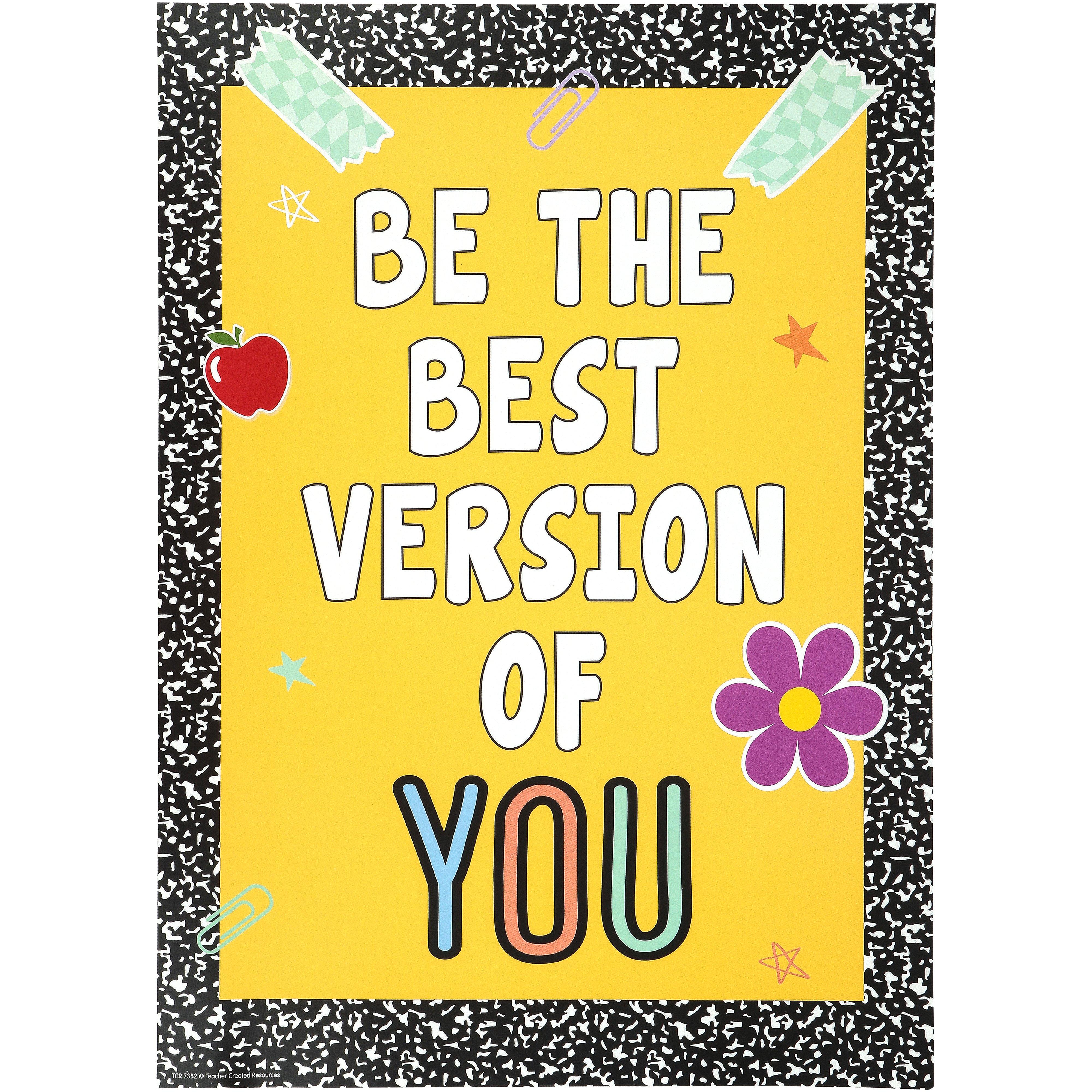 Cool For School Be the Best Version of You Classroom Poster, 13.4 x 19 ...