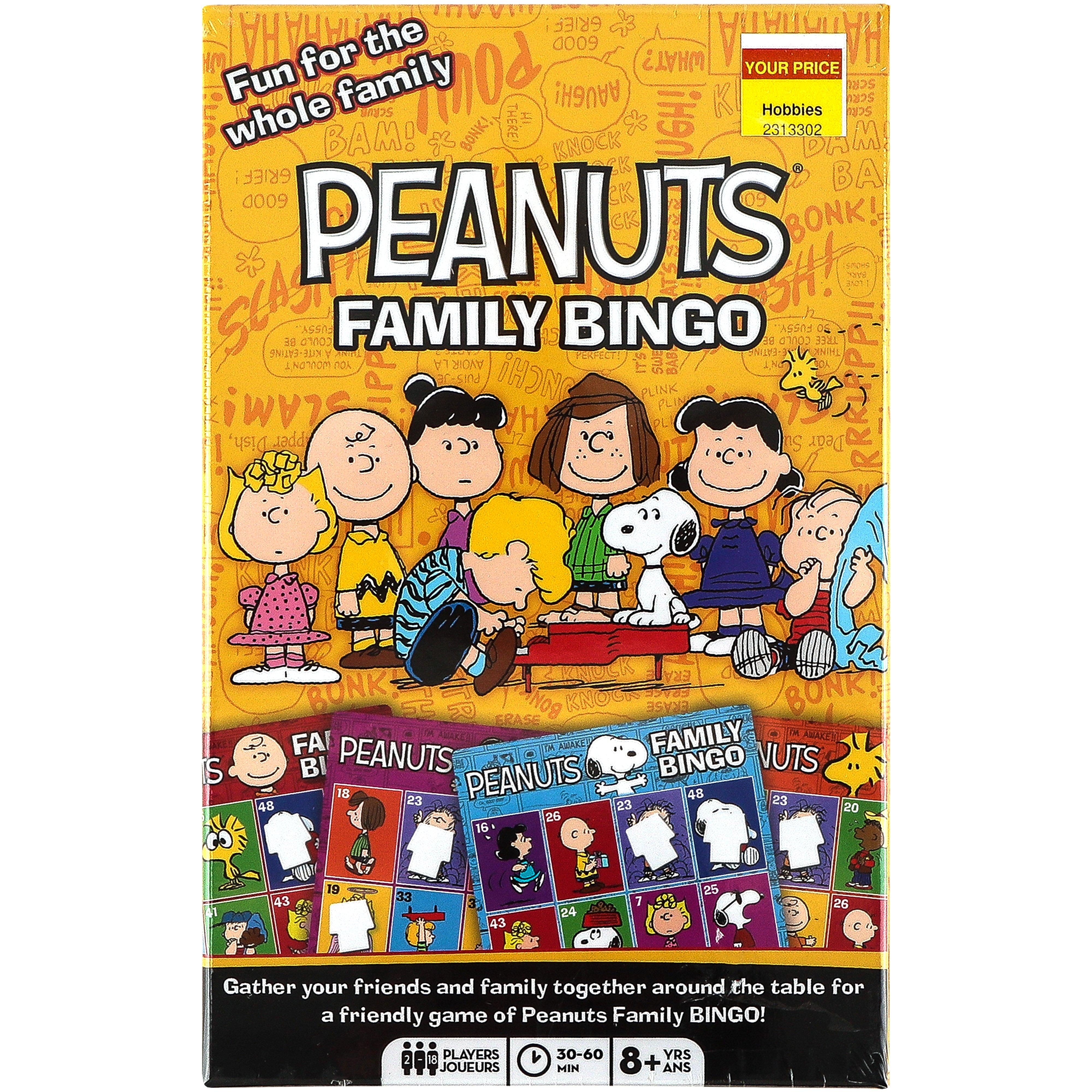 Peanuts Family Bingo Game, 2-18 Players, Ages 8 & Older | Mardel | 4243069