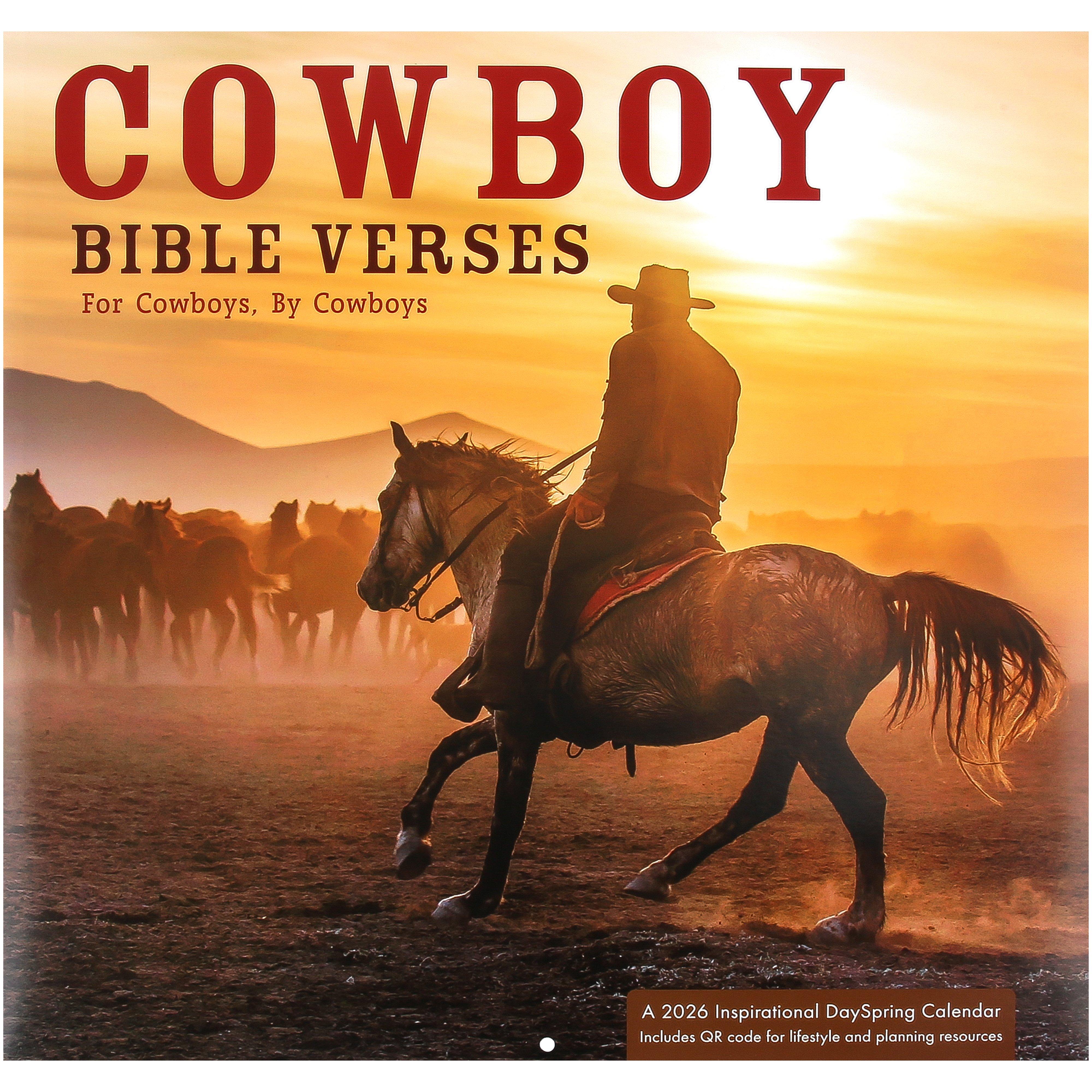 Cowboy Bible Verses: For Cowboys, By Cowboys 2026 Inspirational Wall ...