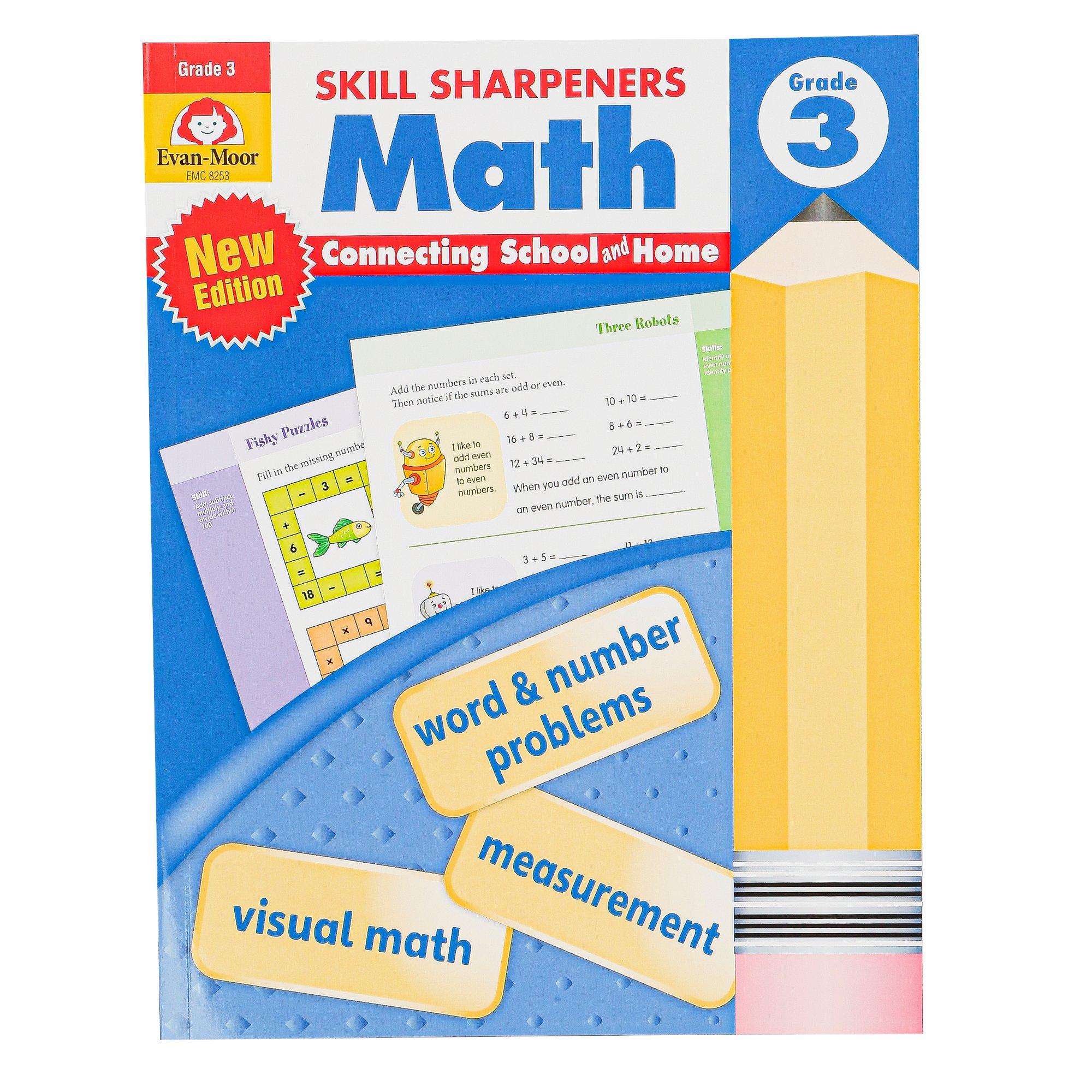 Skill Sharpeners Math Activity Book, 144 Pages, Grade 3 | Mardel | 693630