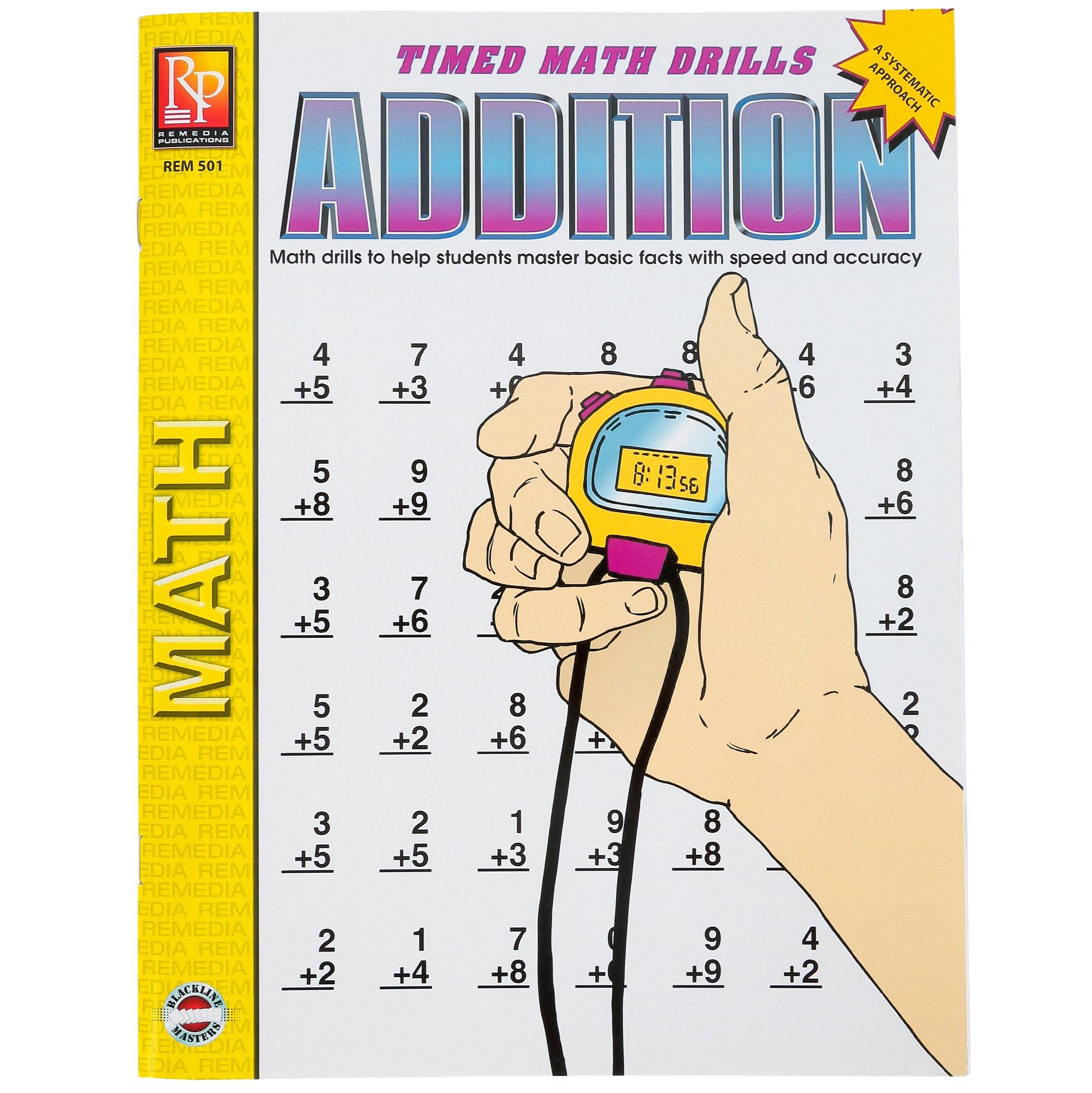 Timed Math Drills Addition, Grades 3 to 6 | Mardel | 698654