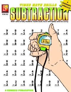Timed Math Drills Subtraction, Grades 3-6 | Mardel | 698720
