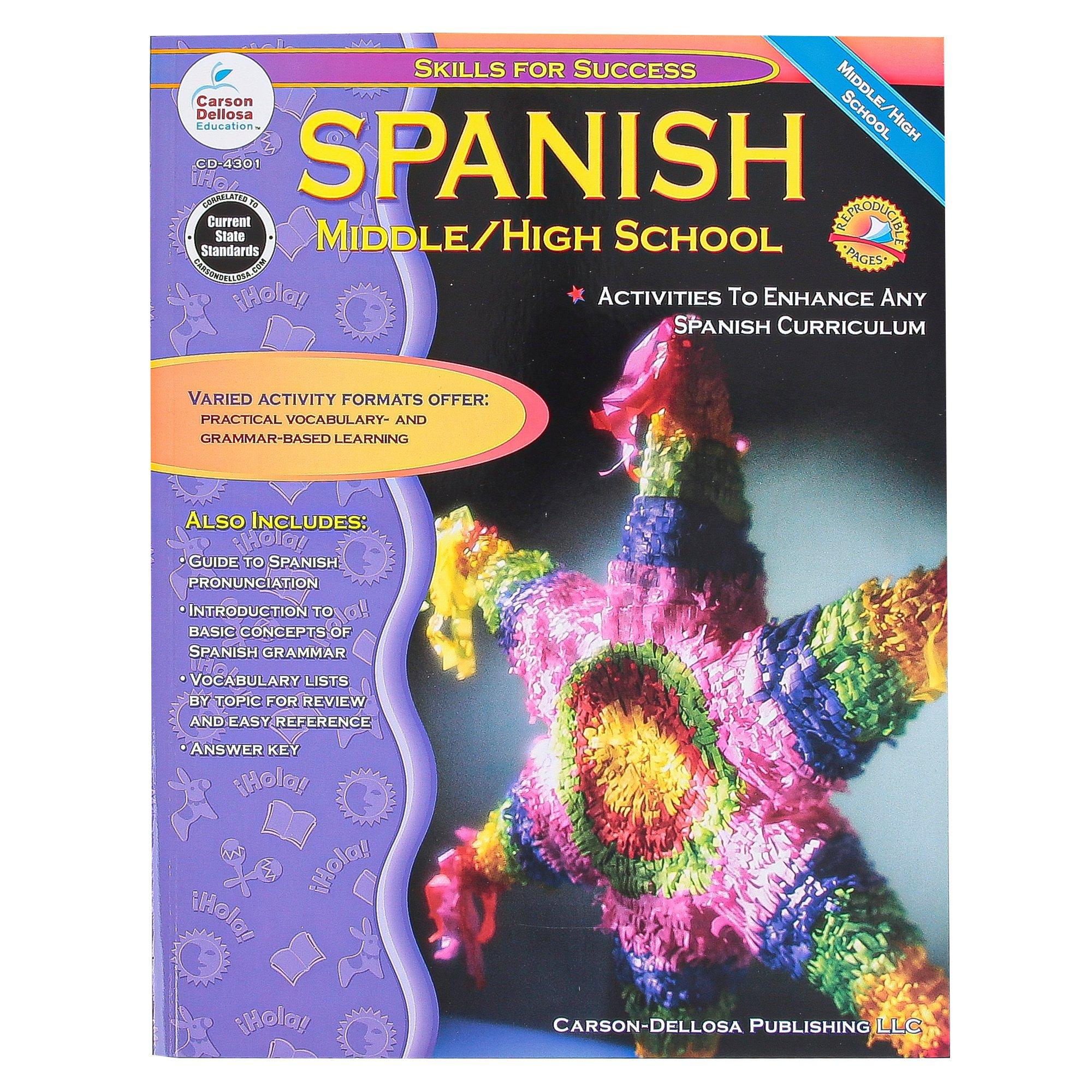 Spanish Middle & High School Resource Activity Book, Grades 6 to 12 ...