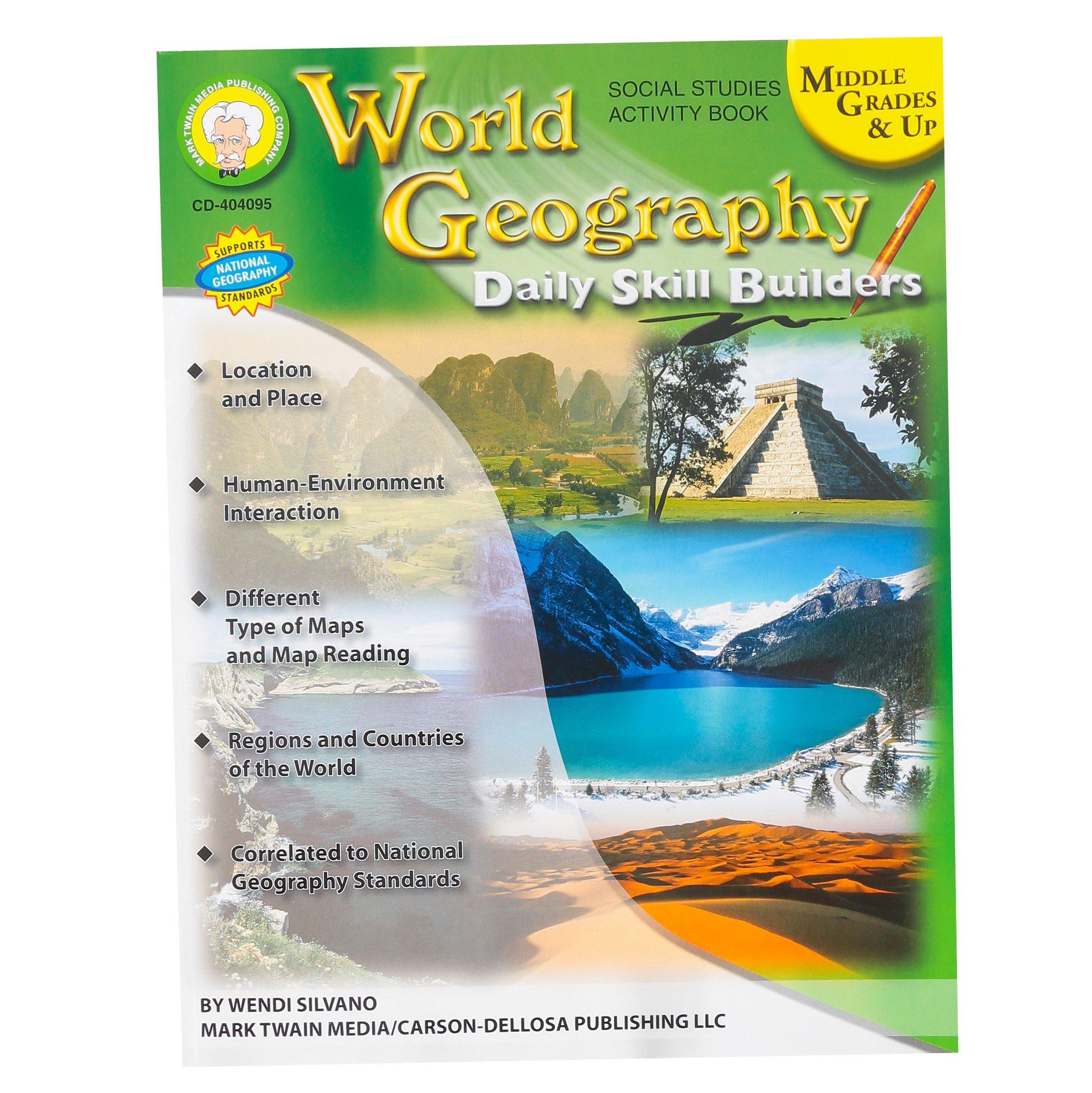 World Geography Daily Skill Builders Book, Grades 6 to 12 | Mardel | 706820