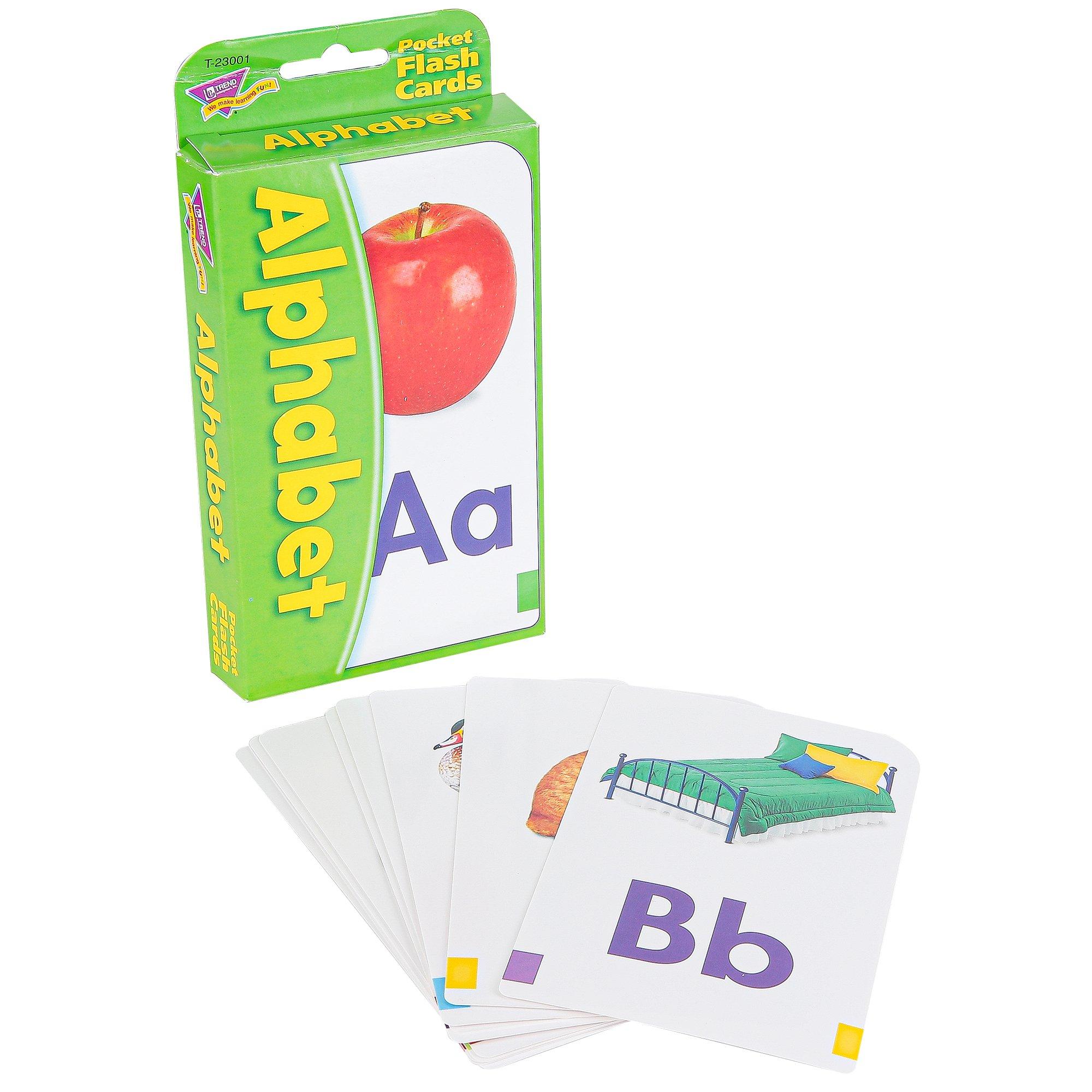 Alphabet Pocket Flash Cards, 56 Cards, Ages 4-6 | Mardel | 716548