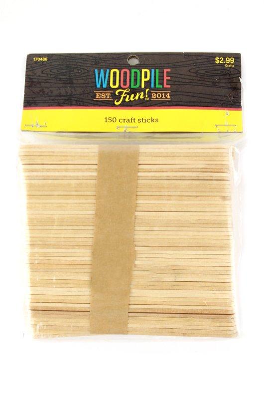 Natural Craft Sticks, 4.5 Inches, Set of 150, Ages 4 & Older | Mardel ...