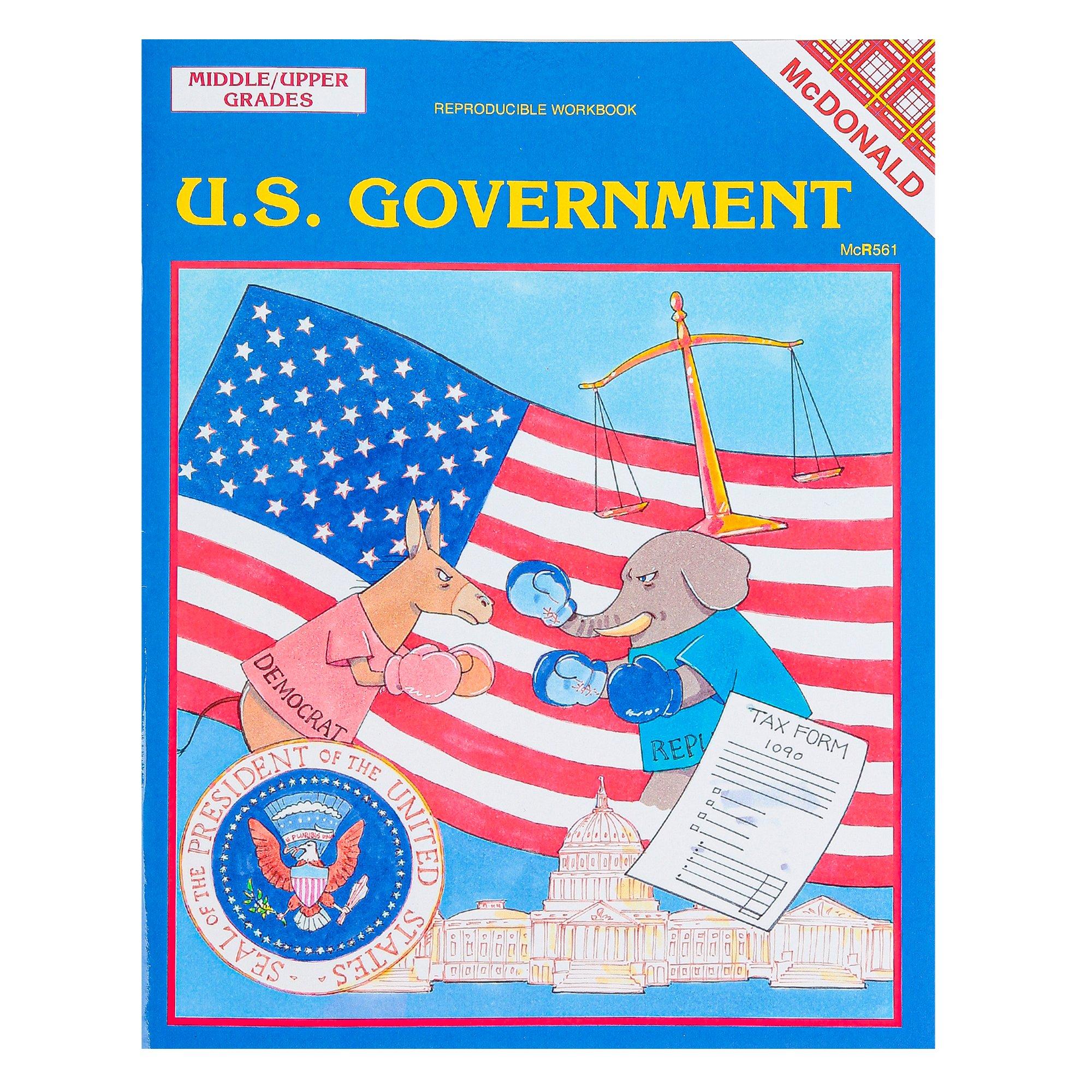 U.S. Government Reproducible Workbook, Grades 6 to 9 | Mardel | 77792 U.S. Government Reproducible Workbook, Grades 6 to 9 | Mardel | 77792
