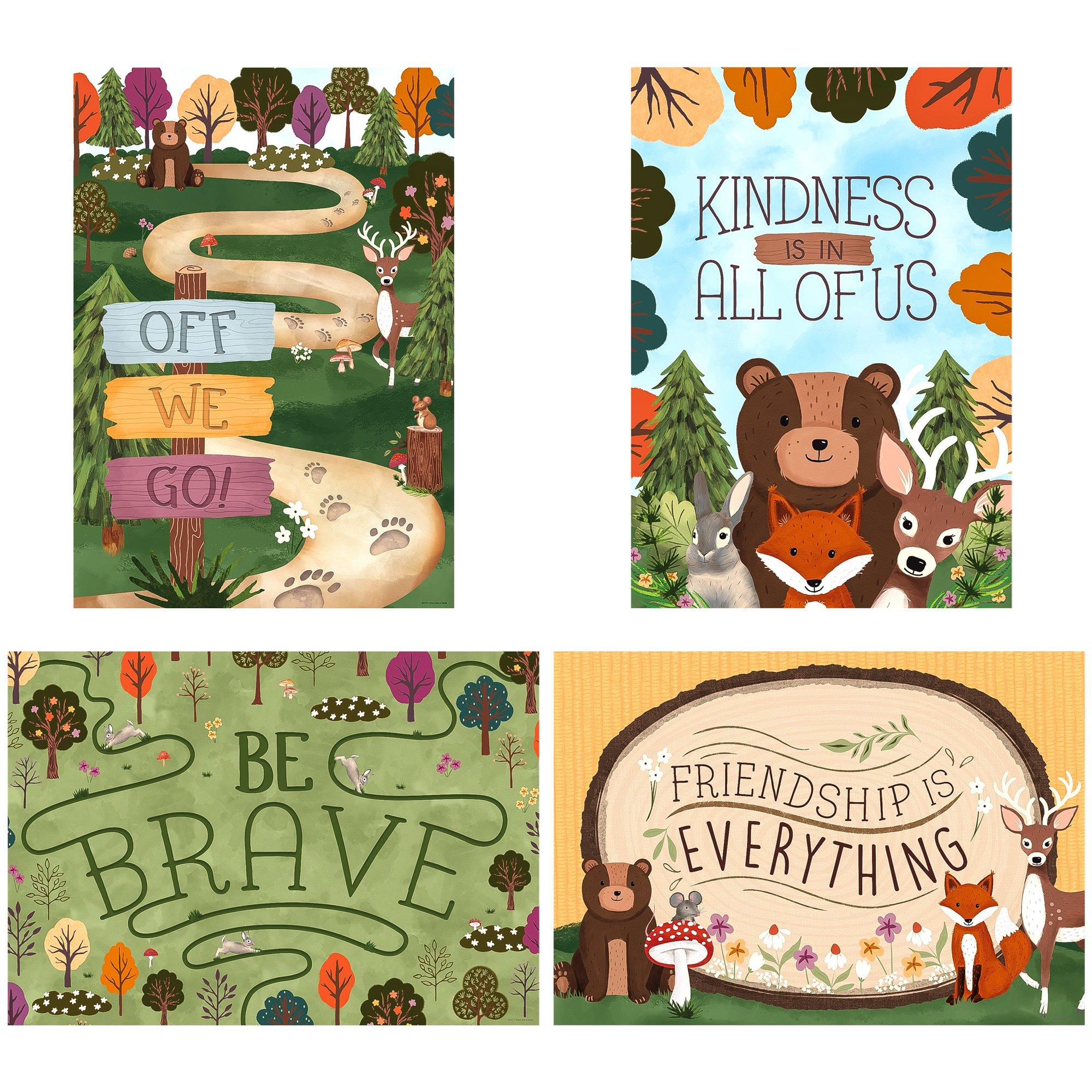 School Shop, Forest Friendship Poster Set, 4 count | Mardel | 8199259