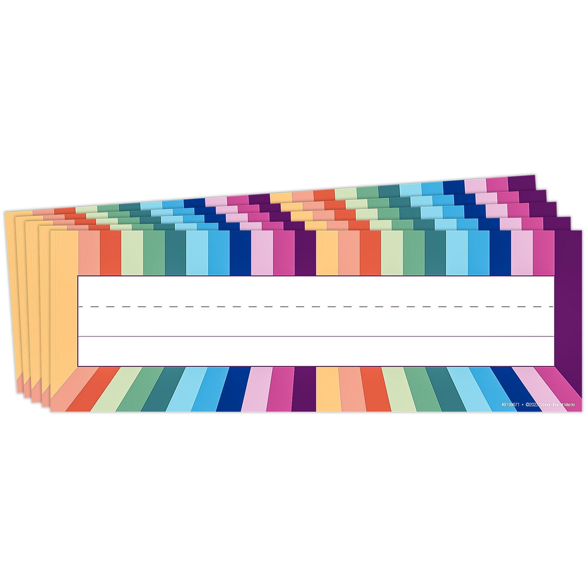 Color Burst Stripe Nameplates | Mardel | 8199671