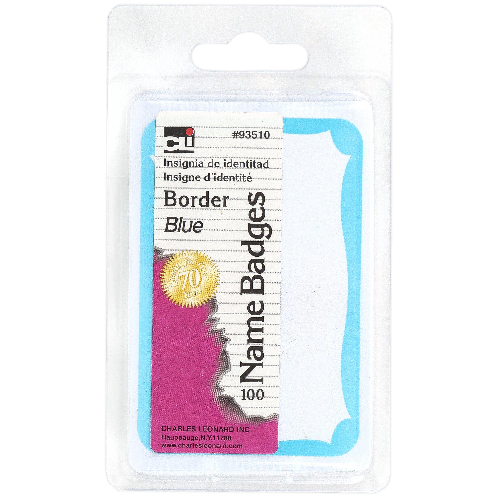 Blue Border Name Badges, Pack of 100 | Mardel | 825117