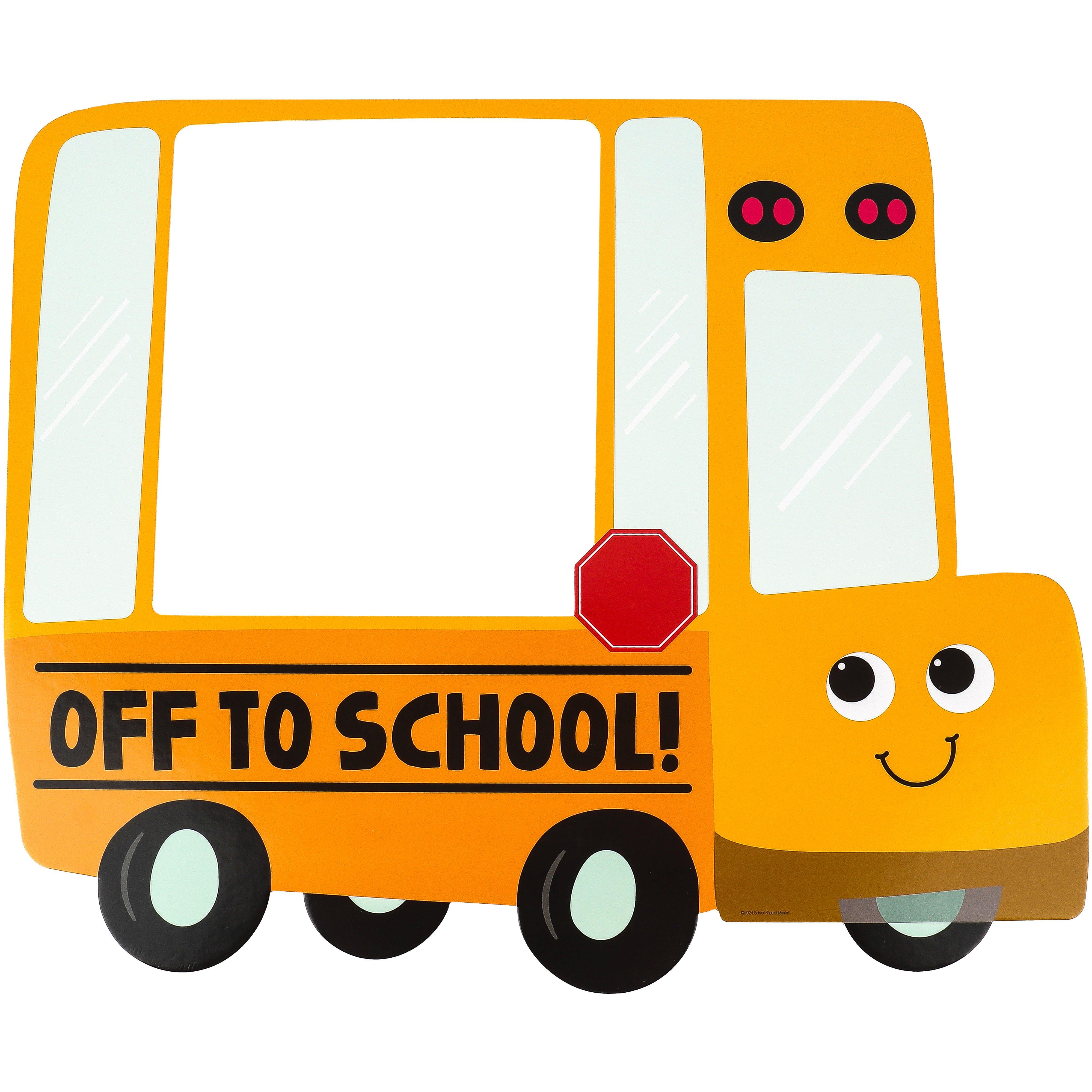 Smiling Bus Frame Prop, by School Shop, 20 x 17 Inches, 1 Piece ...