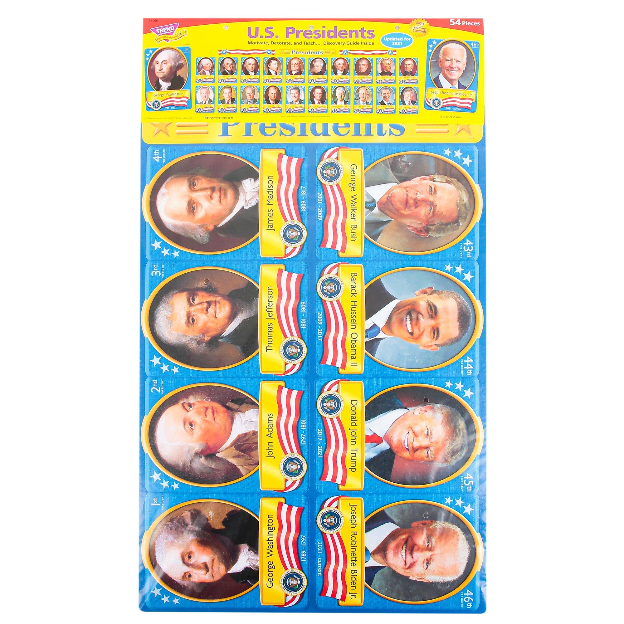 U.S. Presidents Bulletin Board Set, 54 Pieces | Mardel | 829879