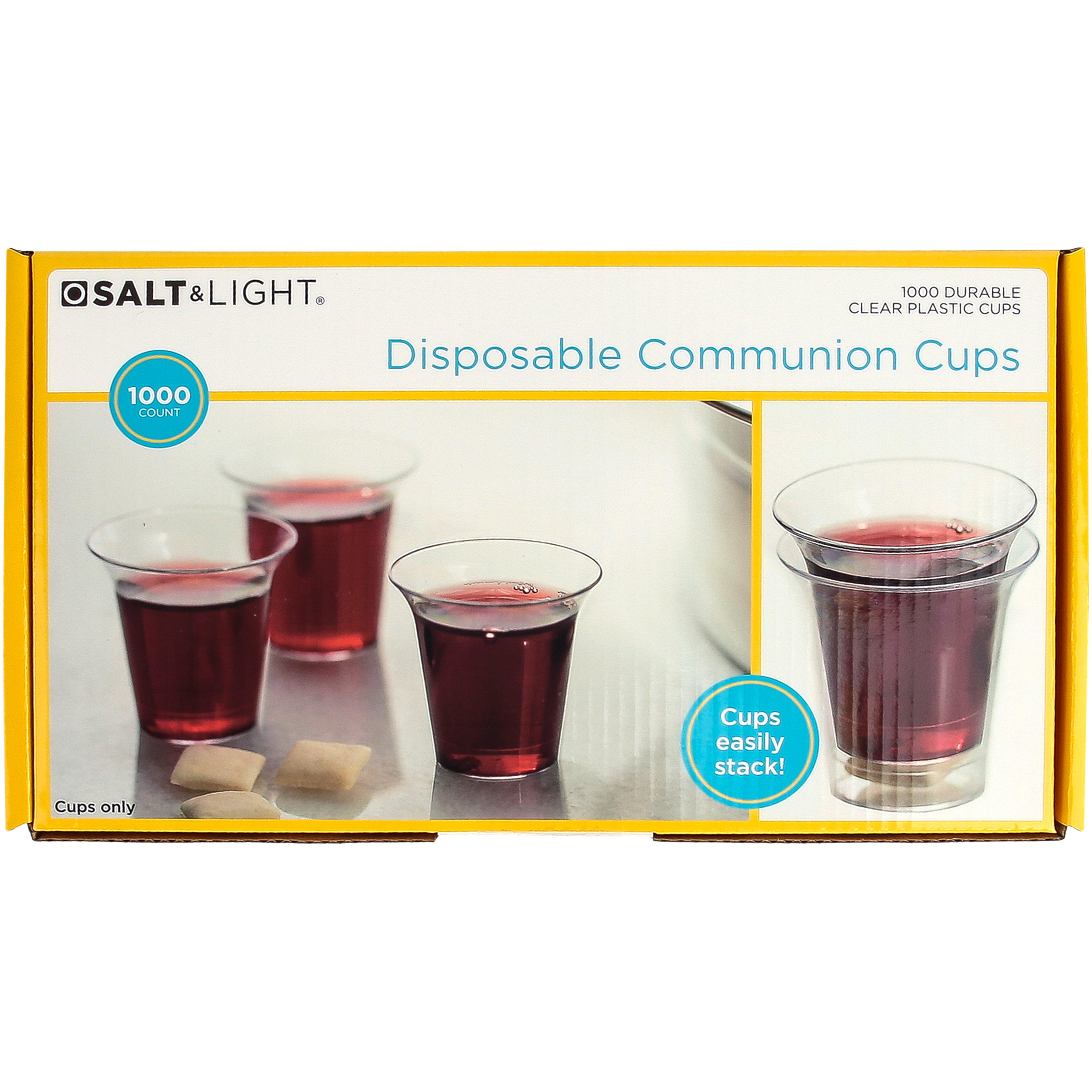 Disposable Plastic Communion Cups, by Salt & Light, Box of 1000 ...