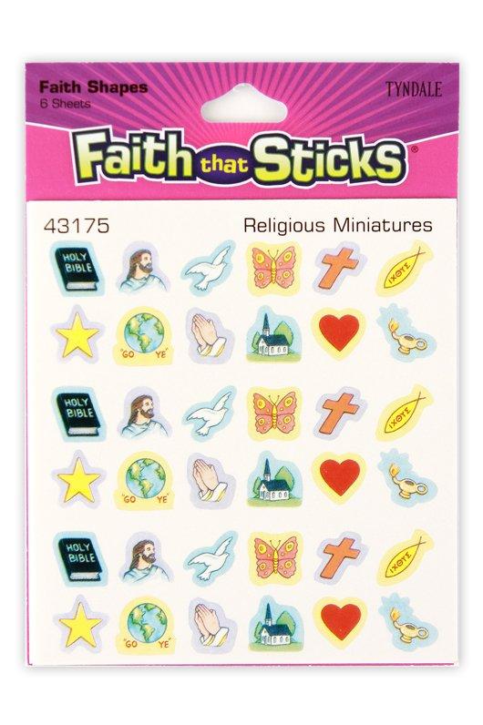 Faith That Sticks, Religious Mini Stickers, Package of 216 | Mardel ...