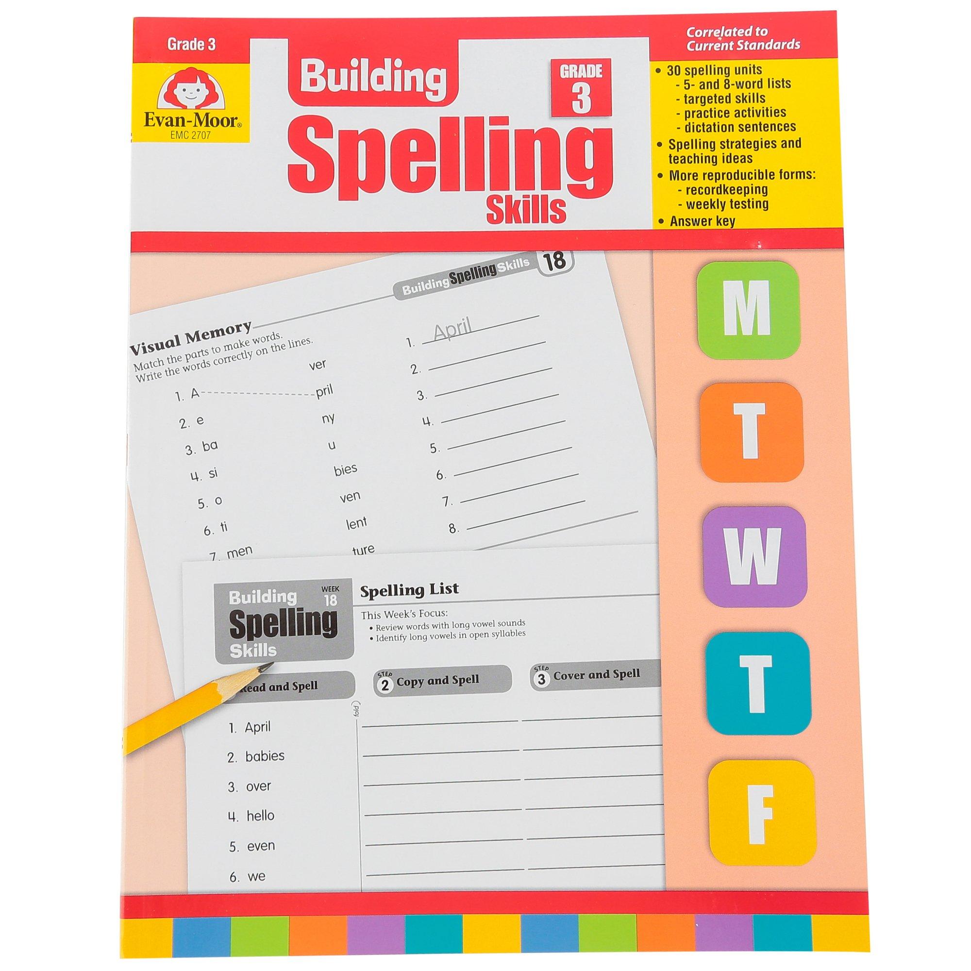 Building Spelling Skills Grade 3 Teacher's Ed, Reproducible, 160 Pages ...