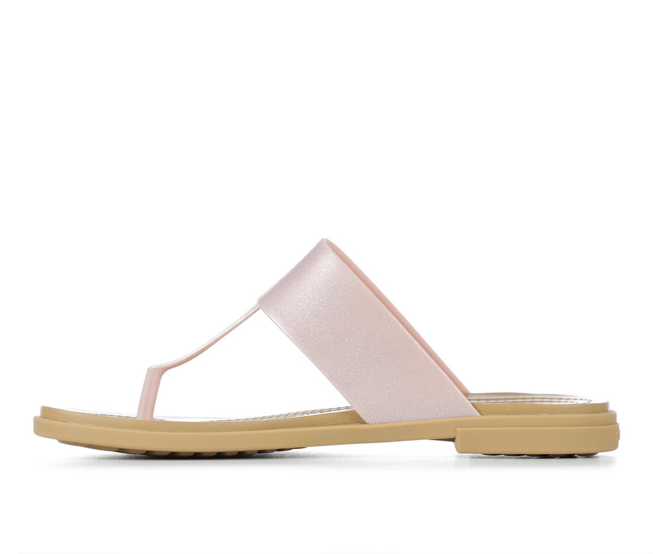 Womens Crocs Tulum Metallic Sandals Shoe Carnival