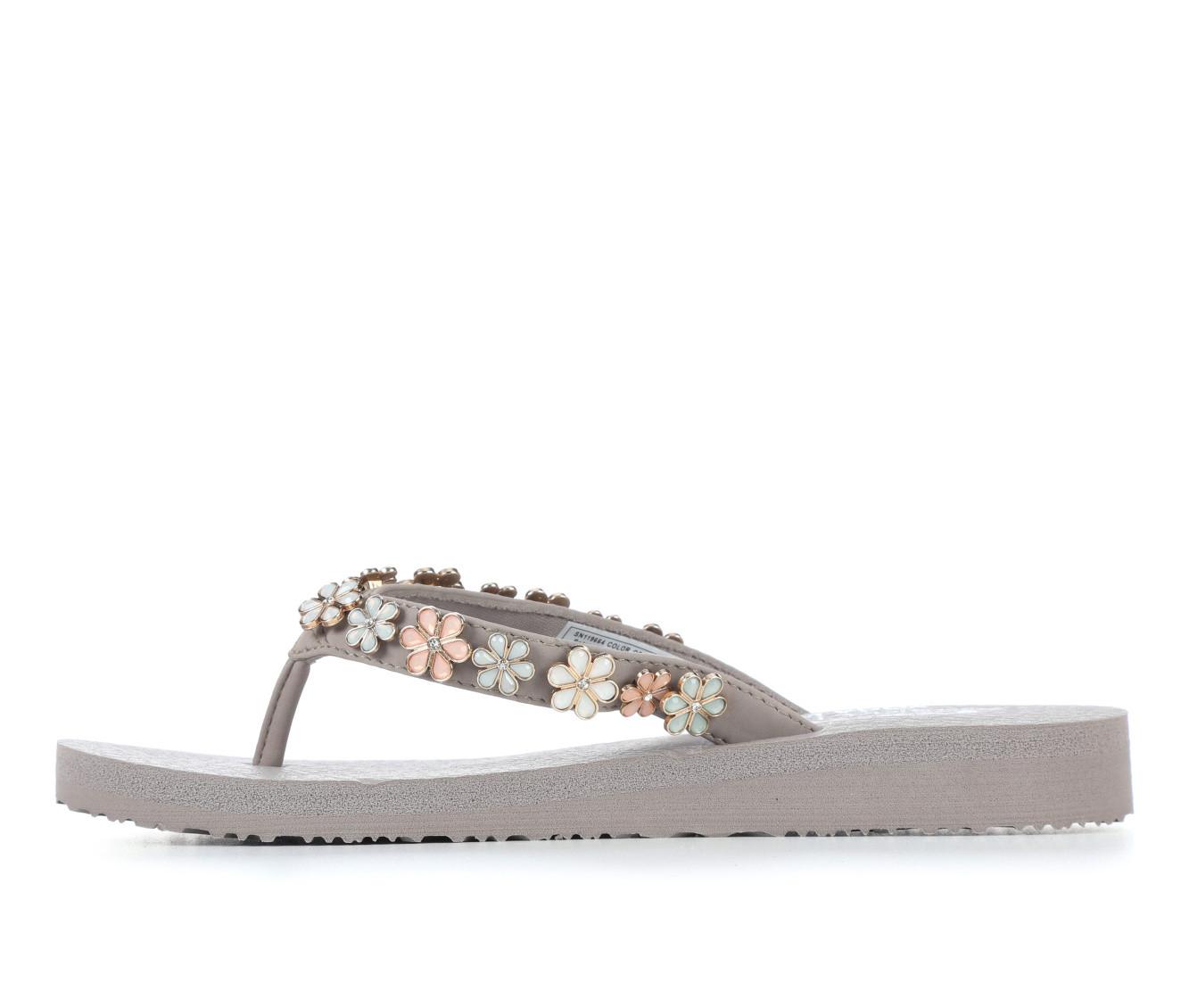 Womens Skechers Cali Daisy Crush 119664 Flip Flops Shoe Carnival
