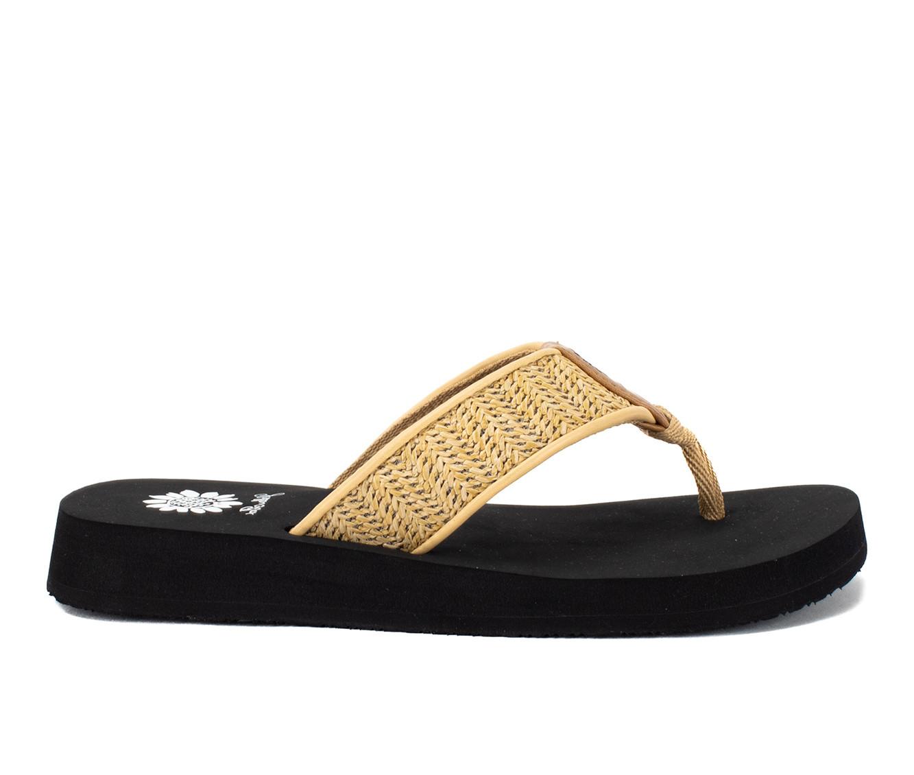 Women's Yellow Box Floppy Flip-Flops | Shoe Station