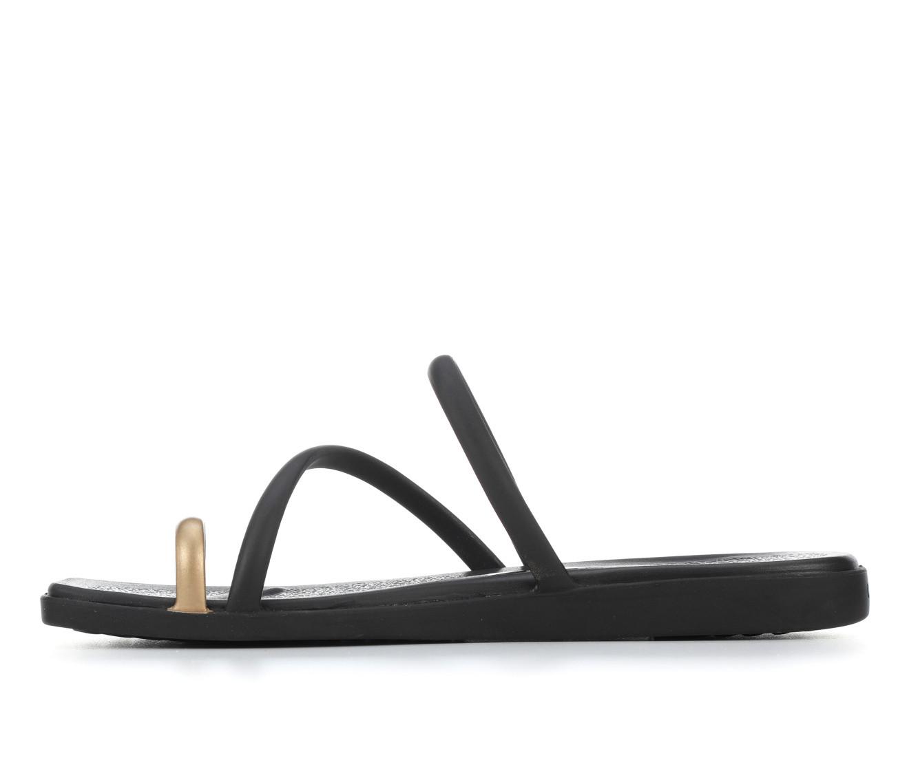 Women's Crocs Miami Metallic Toe Loop Sandals | Shoe Carnival