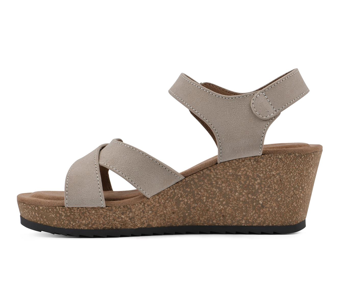 Women's White Mountain Prezo Wedge Sandals | Shoe Carnival