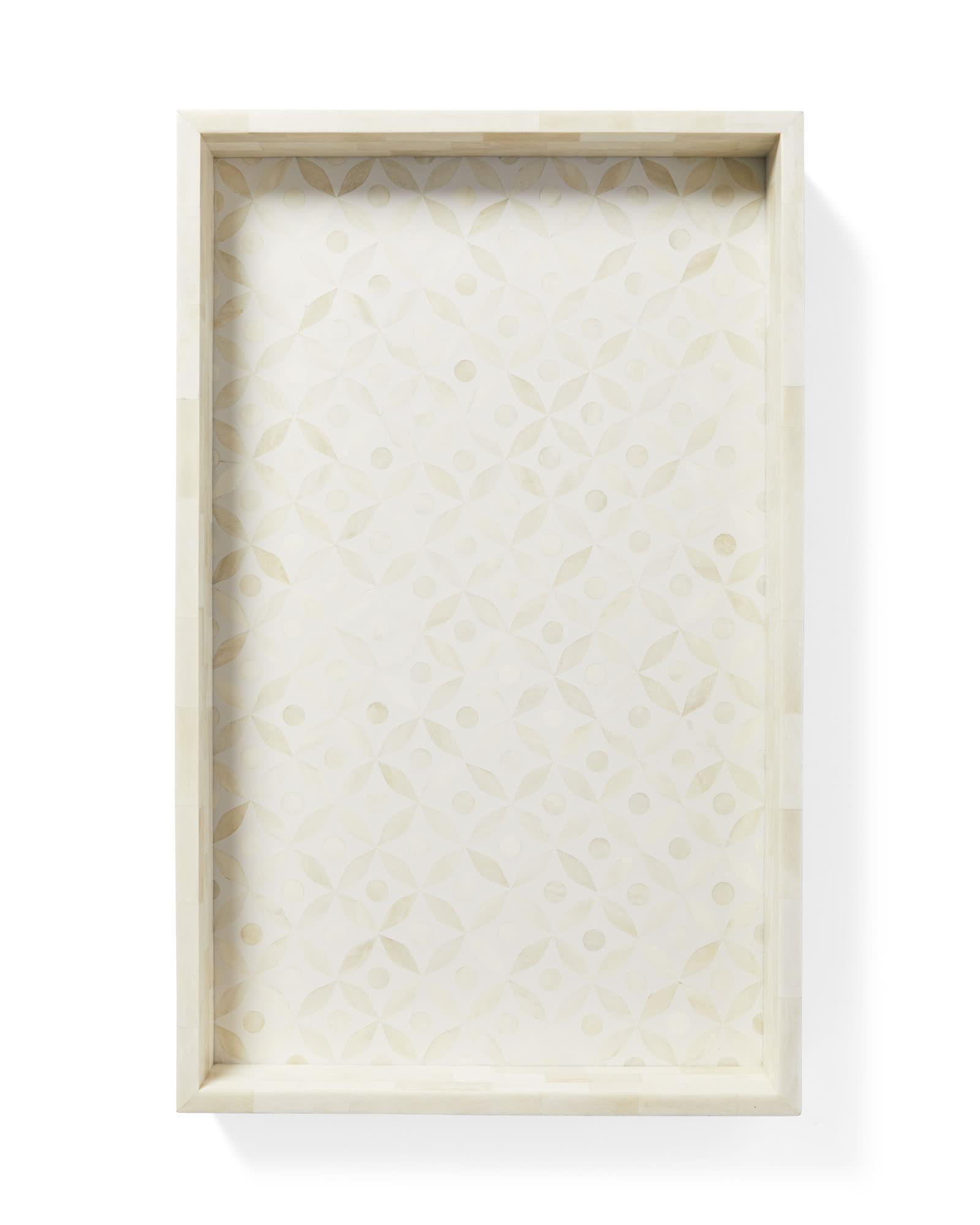 Portland Bone Inlay Tray - Natural | Serena and Lily