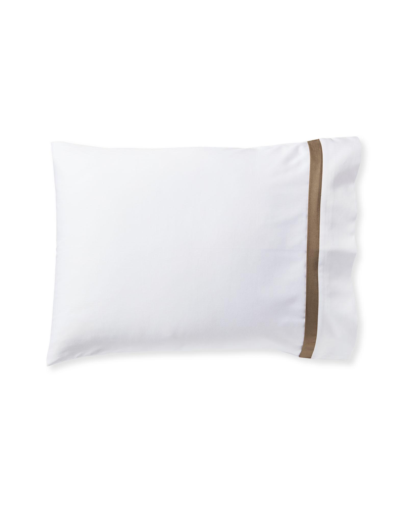Border Frame Sateen Pillowcases (Set of 2) | Serena and Lily