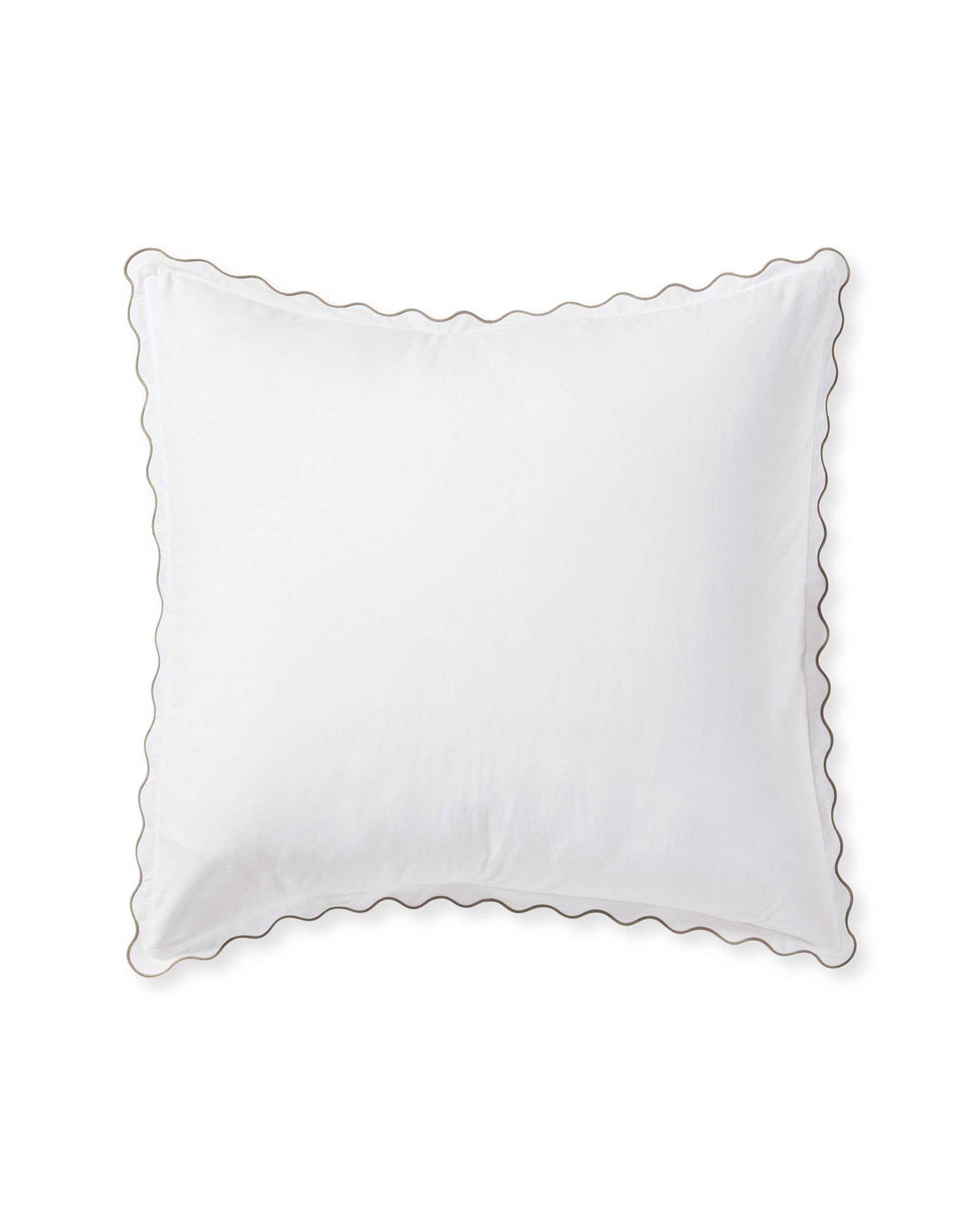 Wave Percale Sham - Doe | Serena and Lily