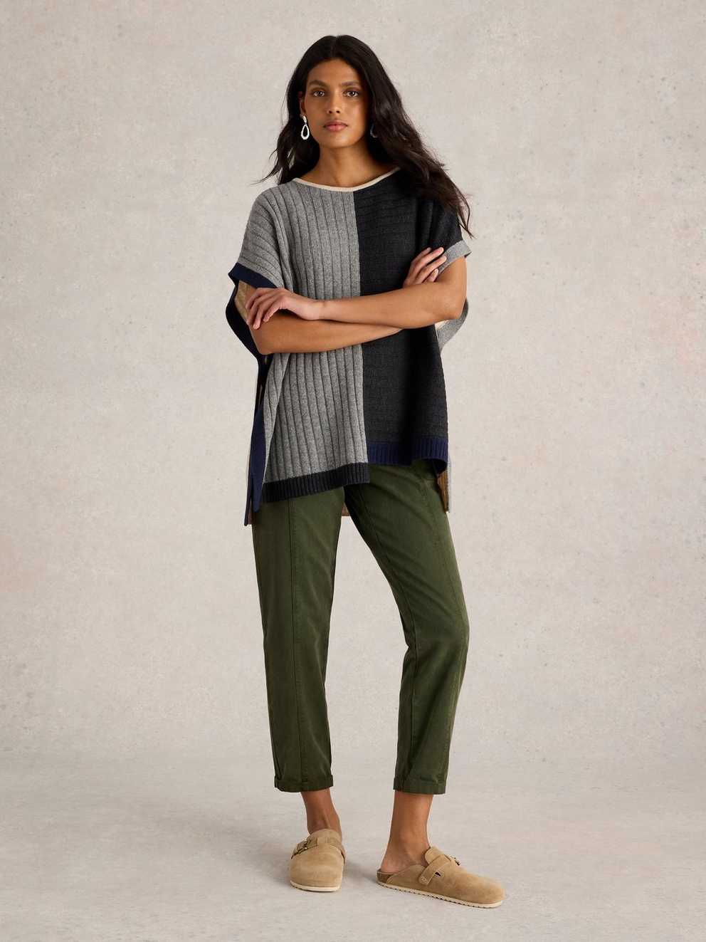 Women's Ponchos | Knitted Poncho Sweaters | White Stuff | White Stuff