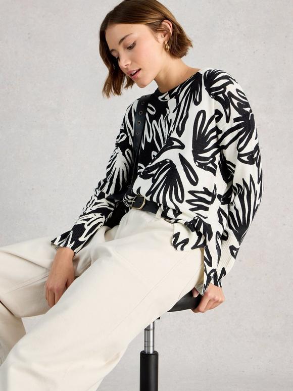 Olive Jumpers | Long Sleeve Cotton Jumpers | White Stuff