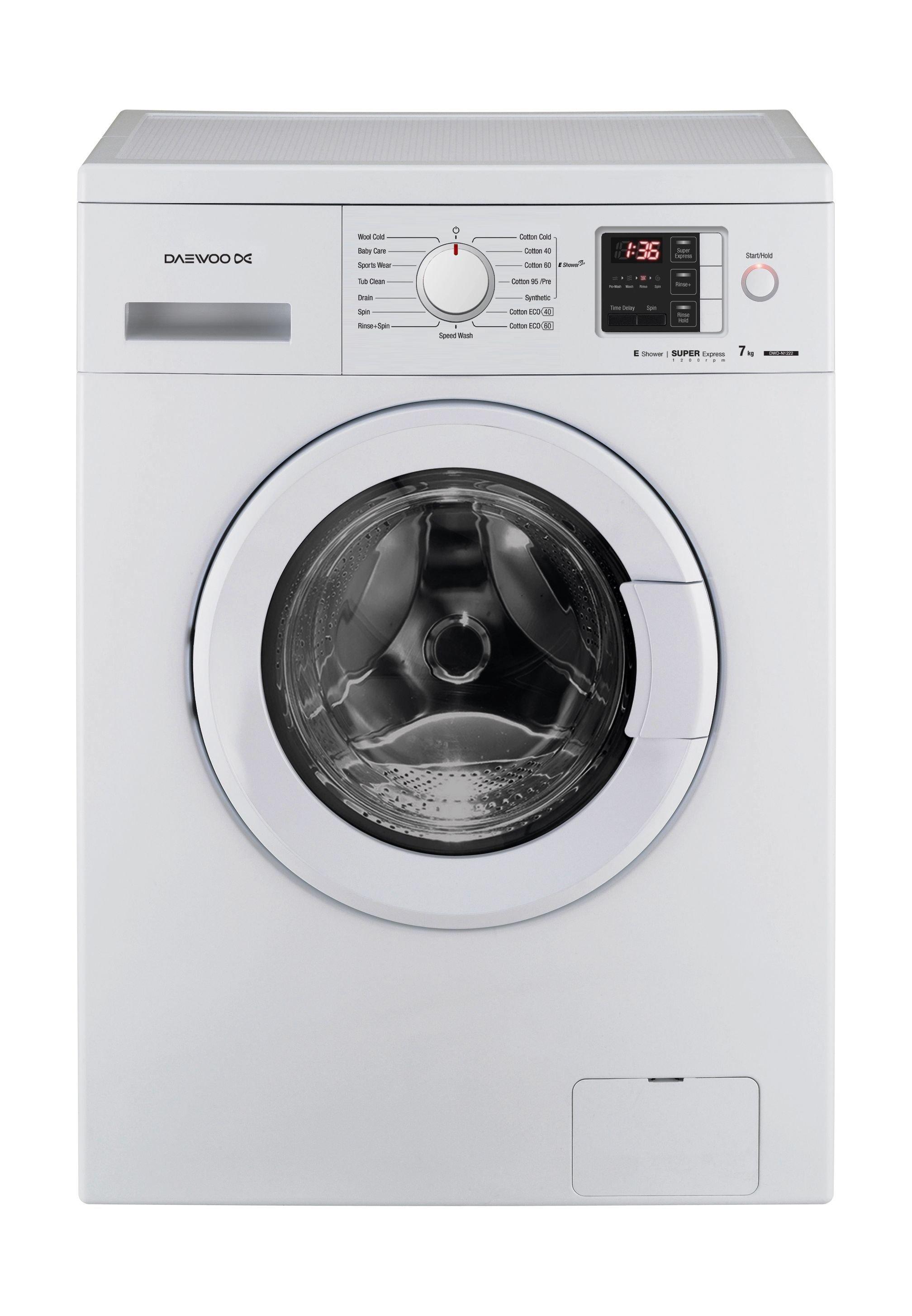 Daewoo Front Loading Washer 7kg + Daewoo 16 Cft. Top Mount Refrigerator ...