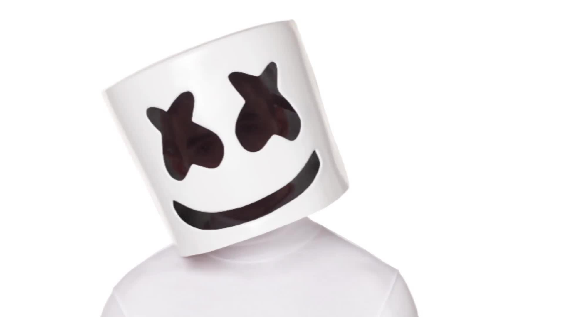 Light-Up DJ Marshmello Mask 10in x 12in | Party City